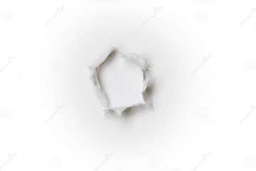 Paper hole stock photo. Image of vacuum, lacerated, discovery - 4364520