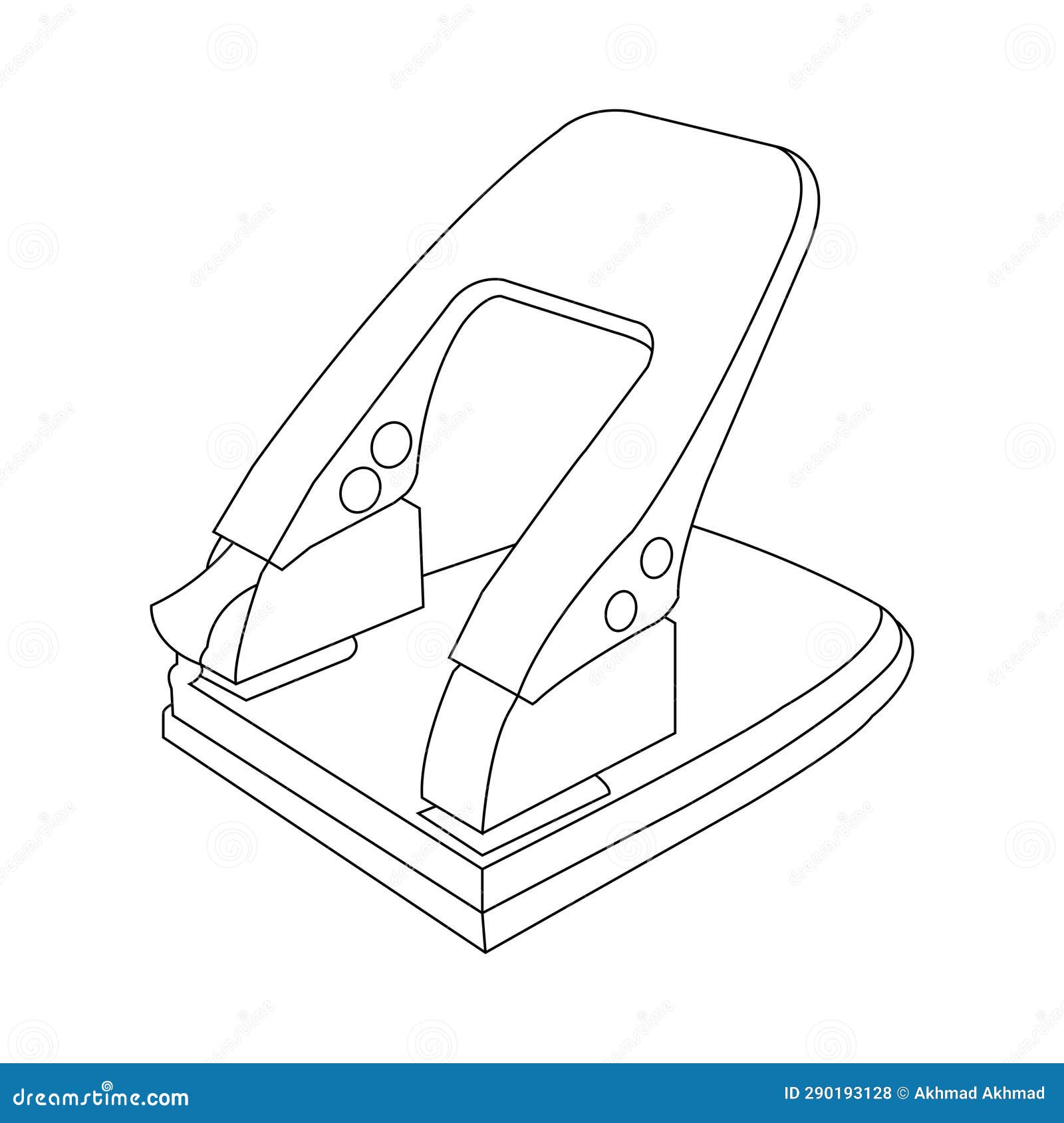 Paper hole puncher icon stock vector. Illustration of industrial ...