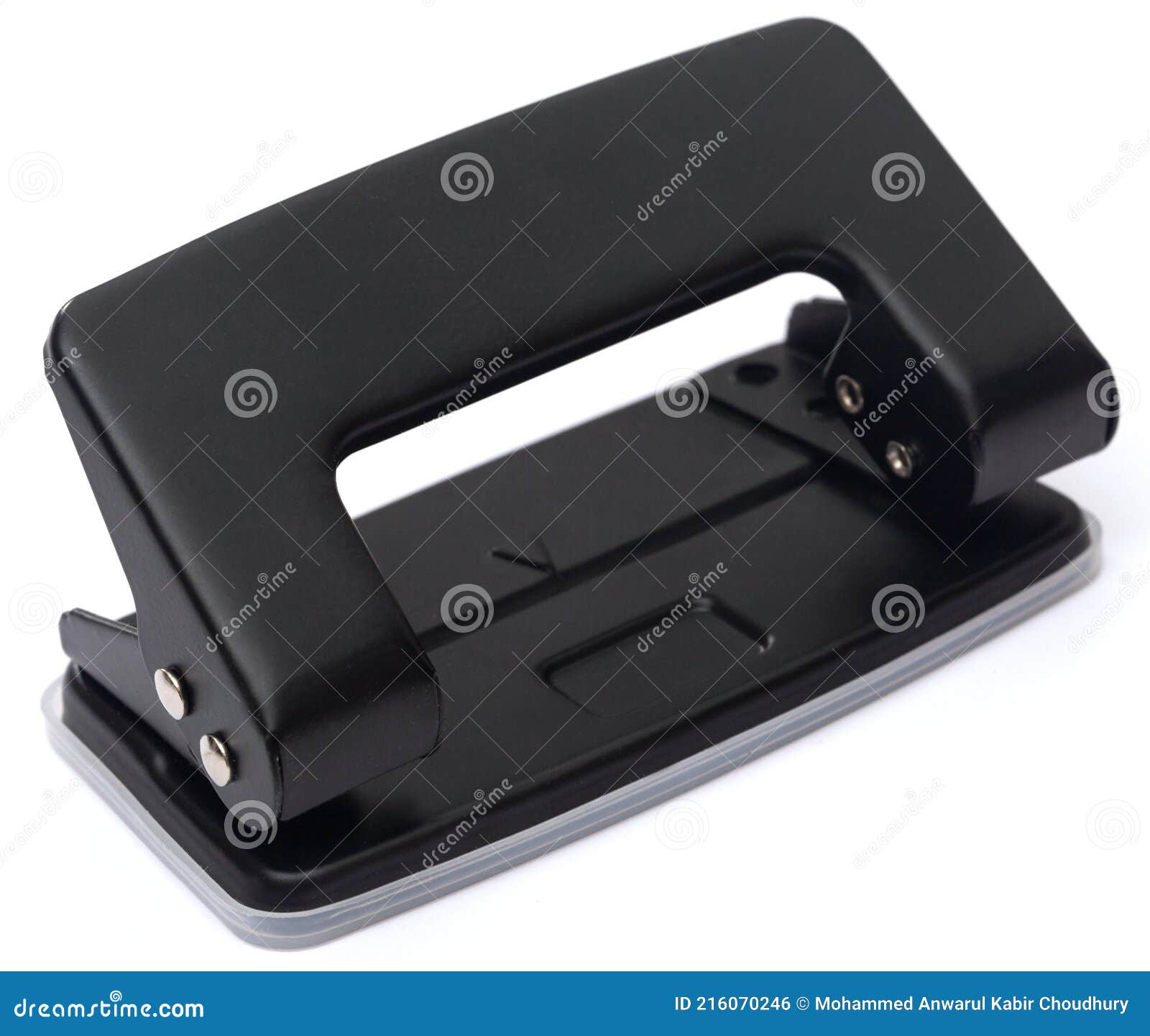 Paper hole puncher stock photo. Image of plastic, single - 216070246