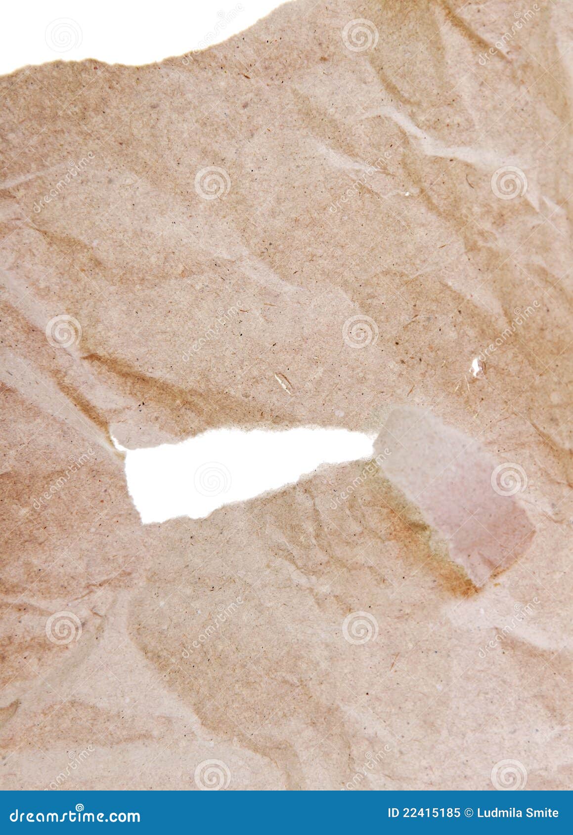 Paper with holes. stock image. Image of border, break - 22415185
