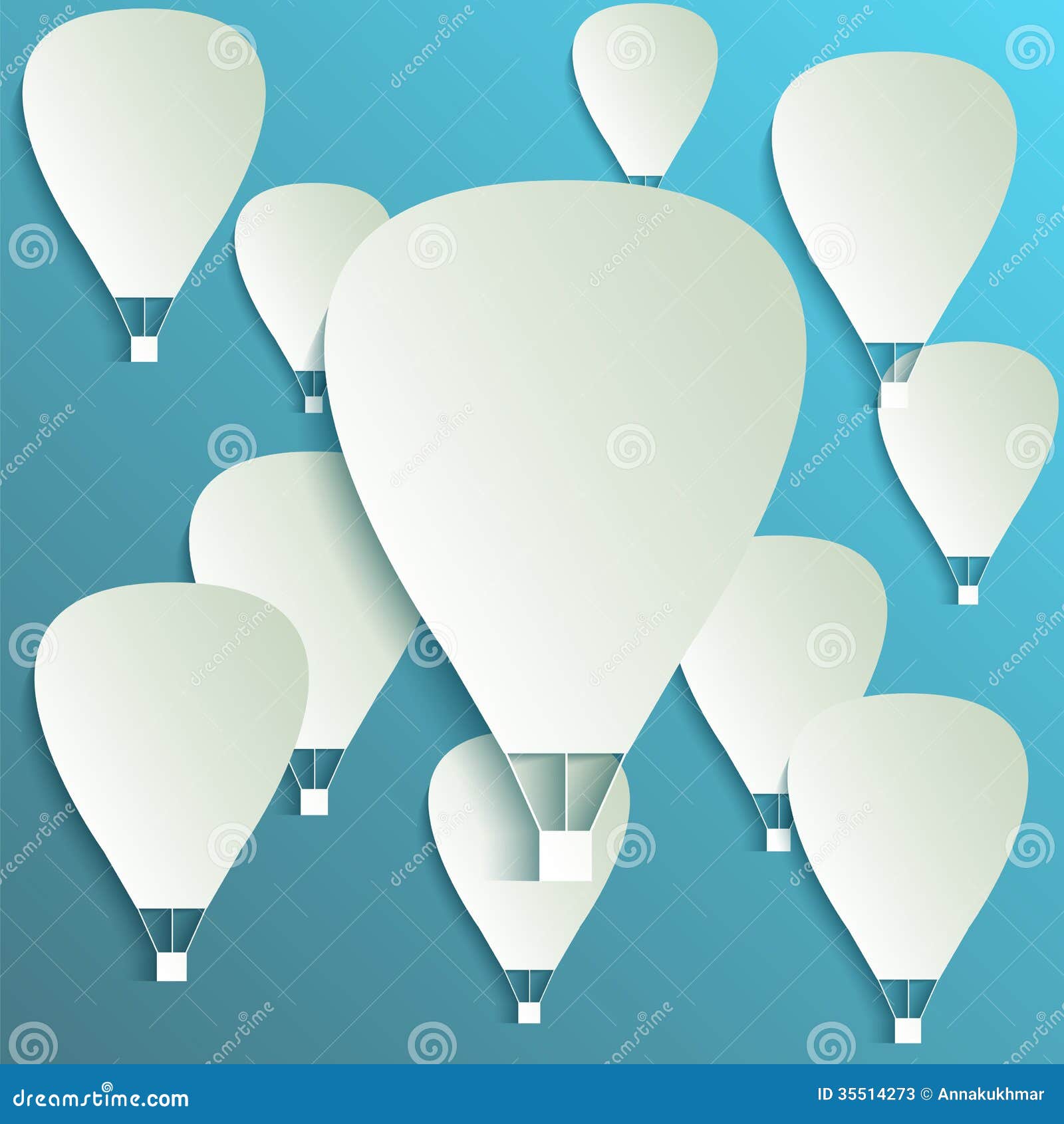 Balloon Banner Template, Abstract Colorful Celebration Background With ...