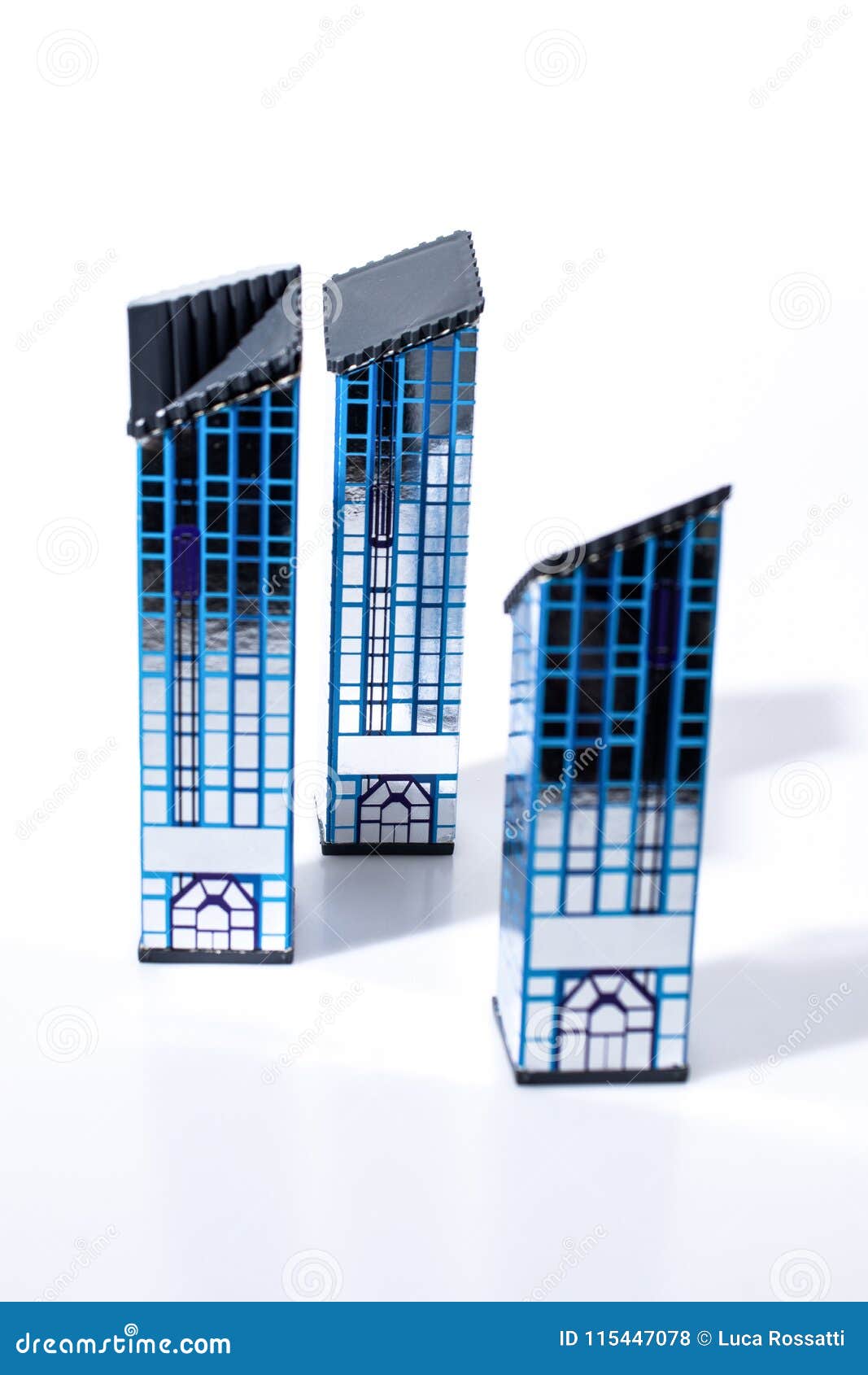 Paper Hotel Palace in a White Background Stock Photo - Image of plastic ...