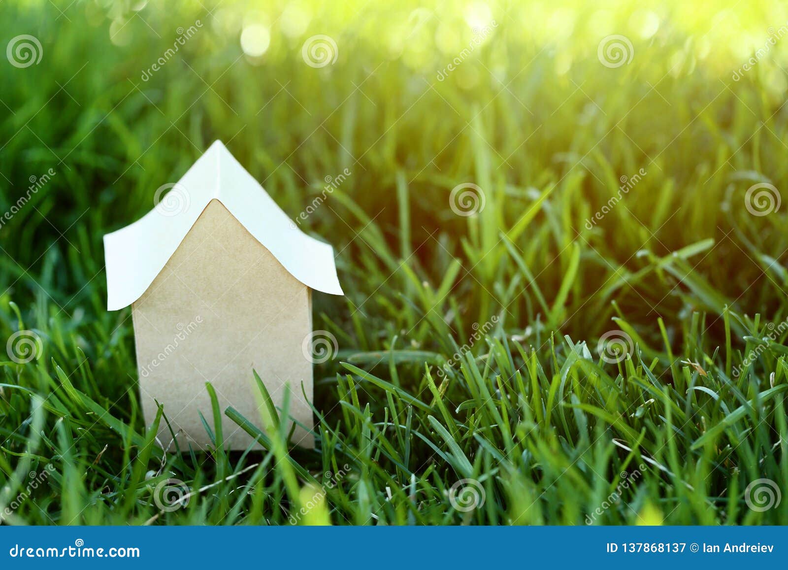 Paper house stock image. Image of nature, dream, house - 137868137