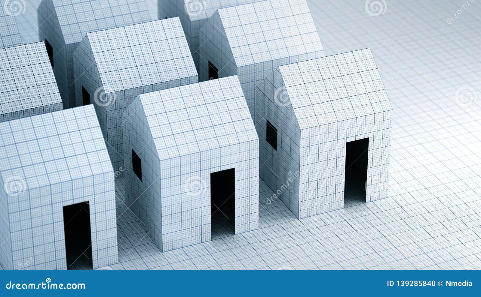 Paper House Structural and Architecture Concept Stock Photo - Image of ...
