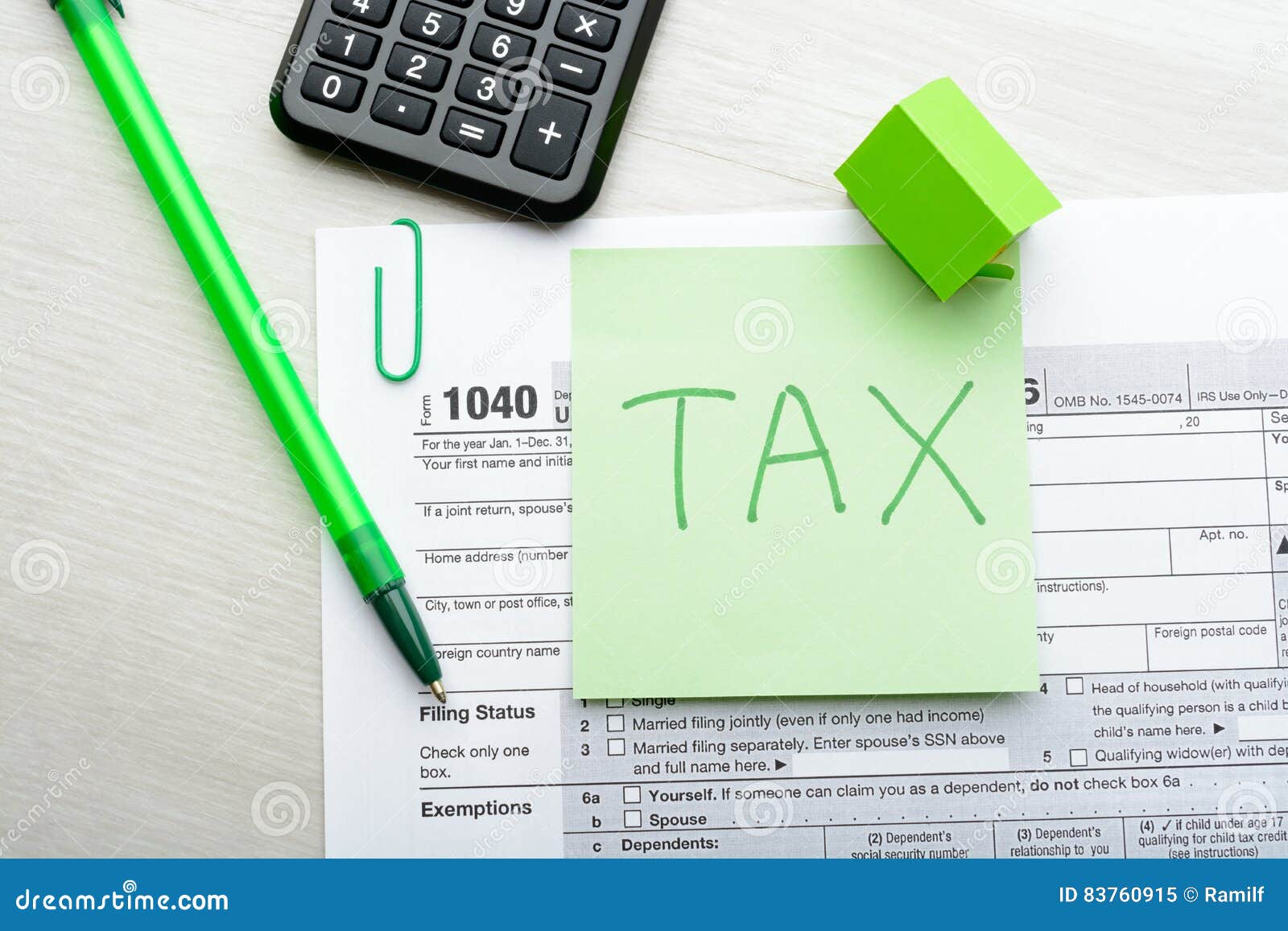 Paper house and tax form editorial image. Image of layout - 83760915