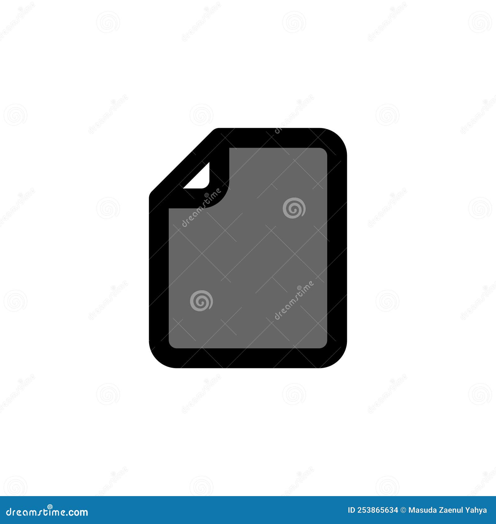 Paper icon stock vector. Illustration of design, sheet - 253865634