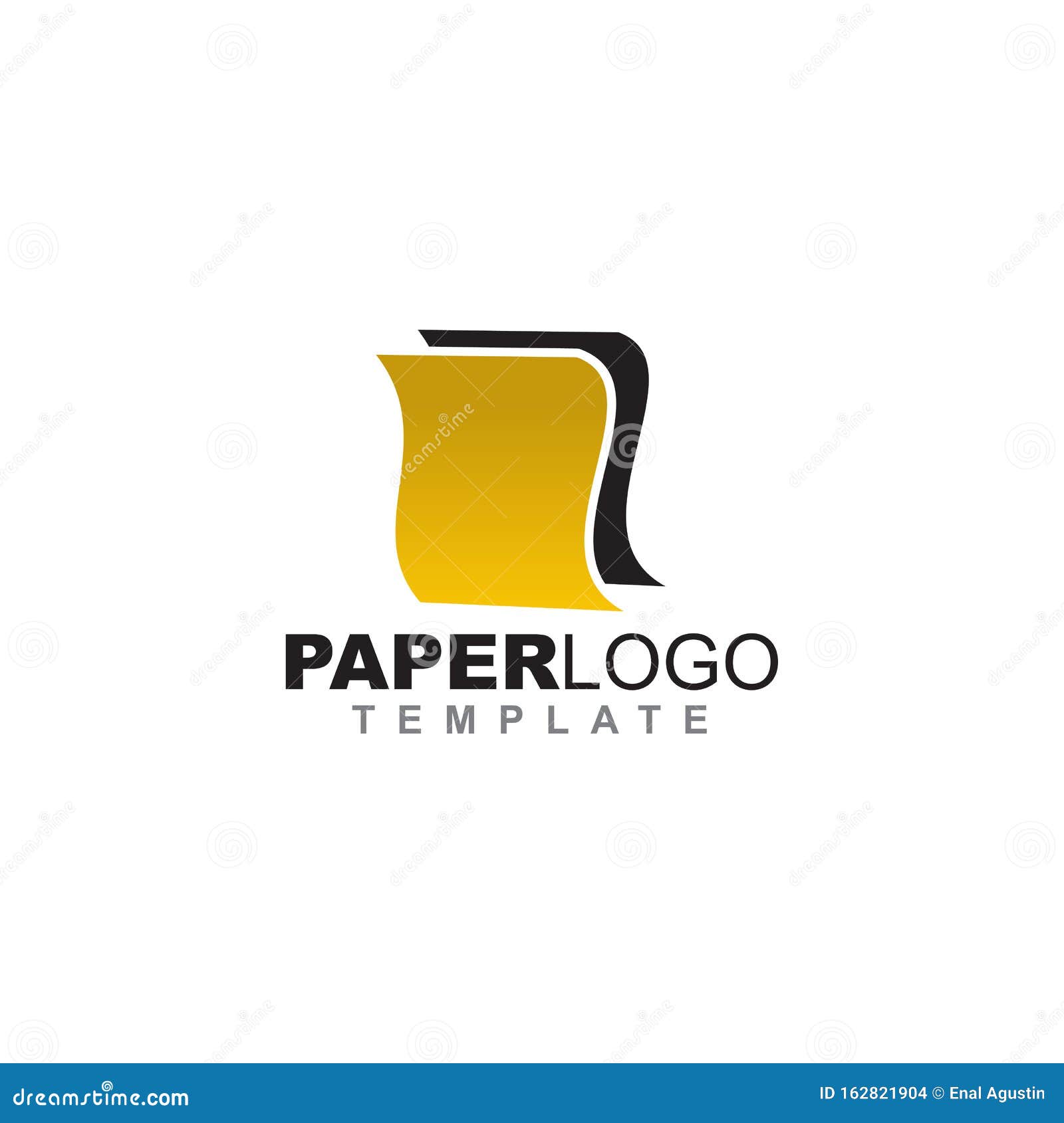 Paper Icon Logo Design Vector Template Stock Vector - Illustration of ...