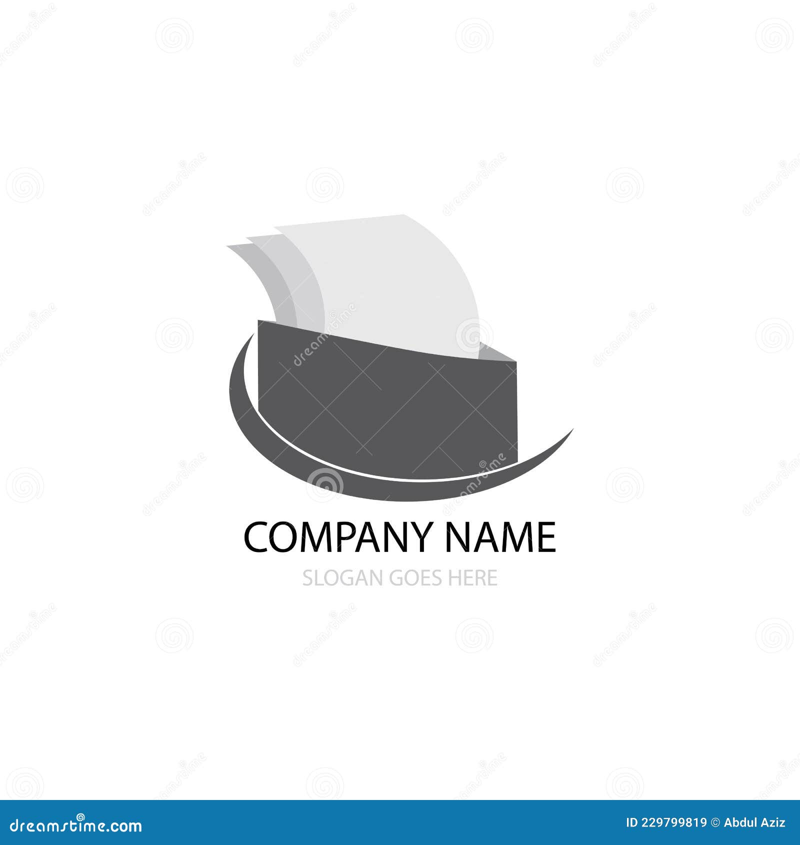 Paper icon logo vector stock vector. Illustration of concept - 229799819