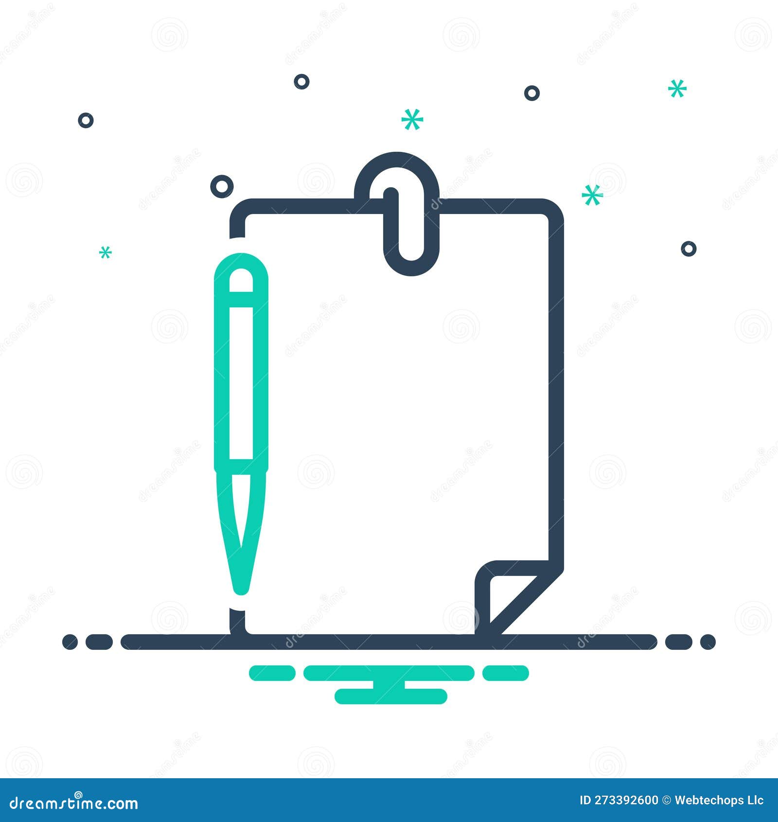 Mix Icon for Paper, Notepaper and Papery Stock Vector - Illustration of ...