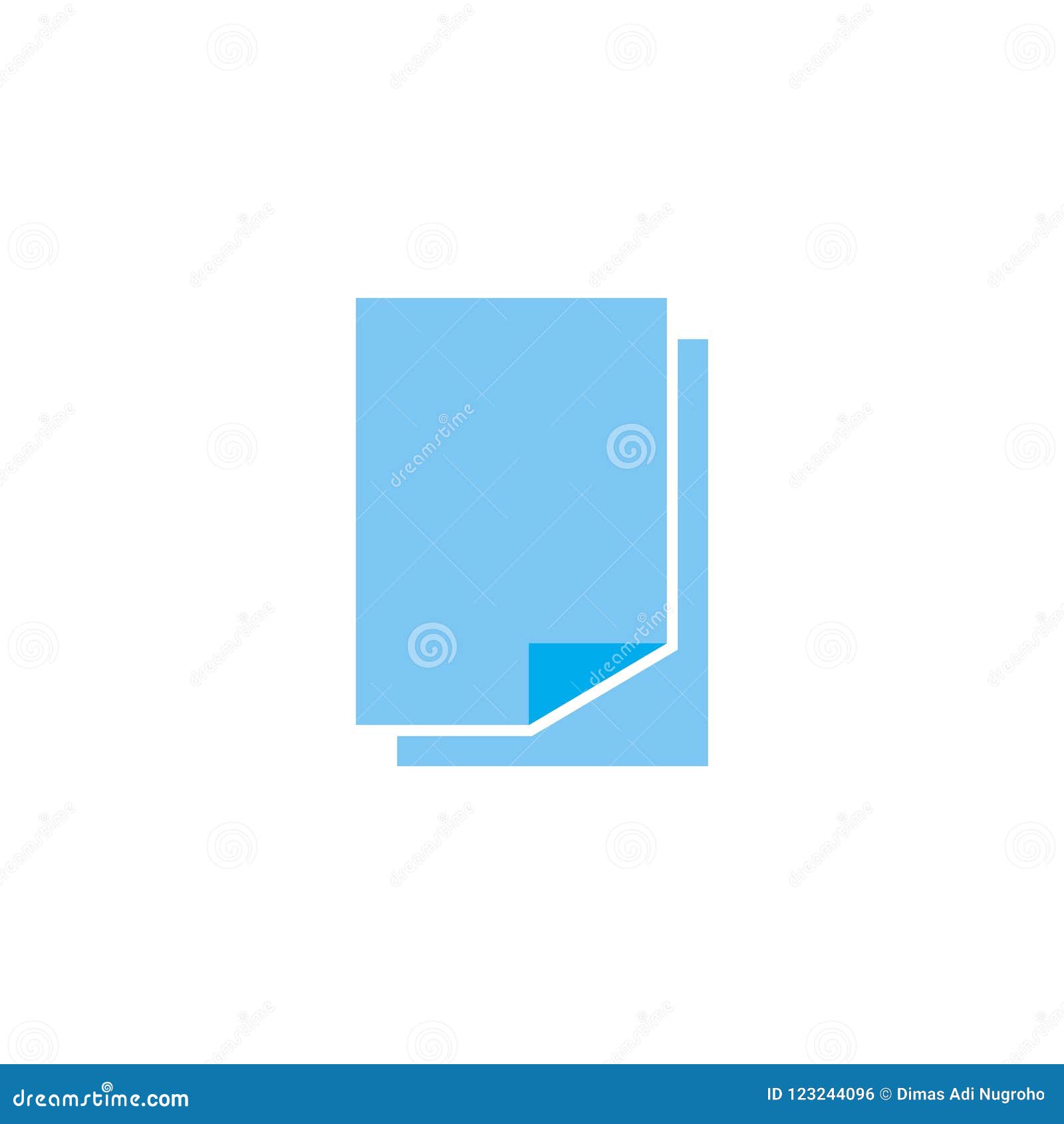 Paper Icon Set. Paper Logo Vector Stock Illustration - Illustration of ...