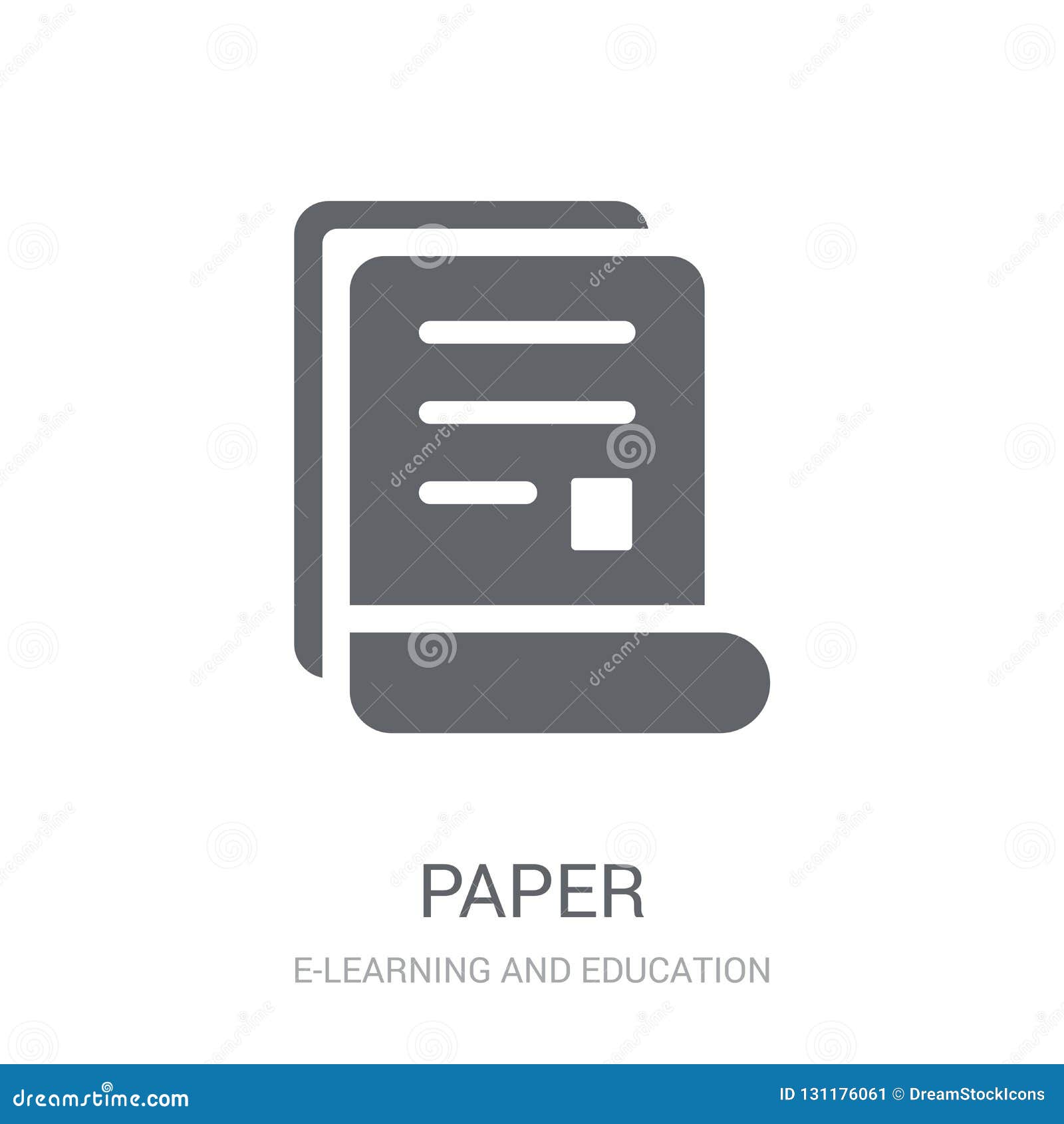 Paper Icon. Trendy Paper Logo Concept on White Background from E Stock ...