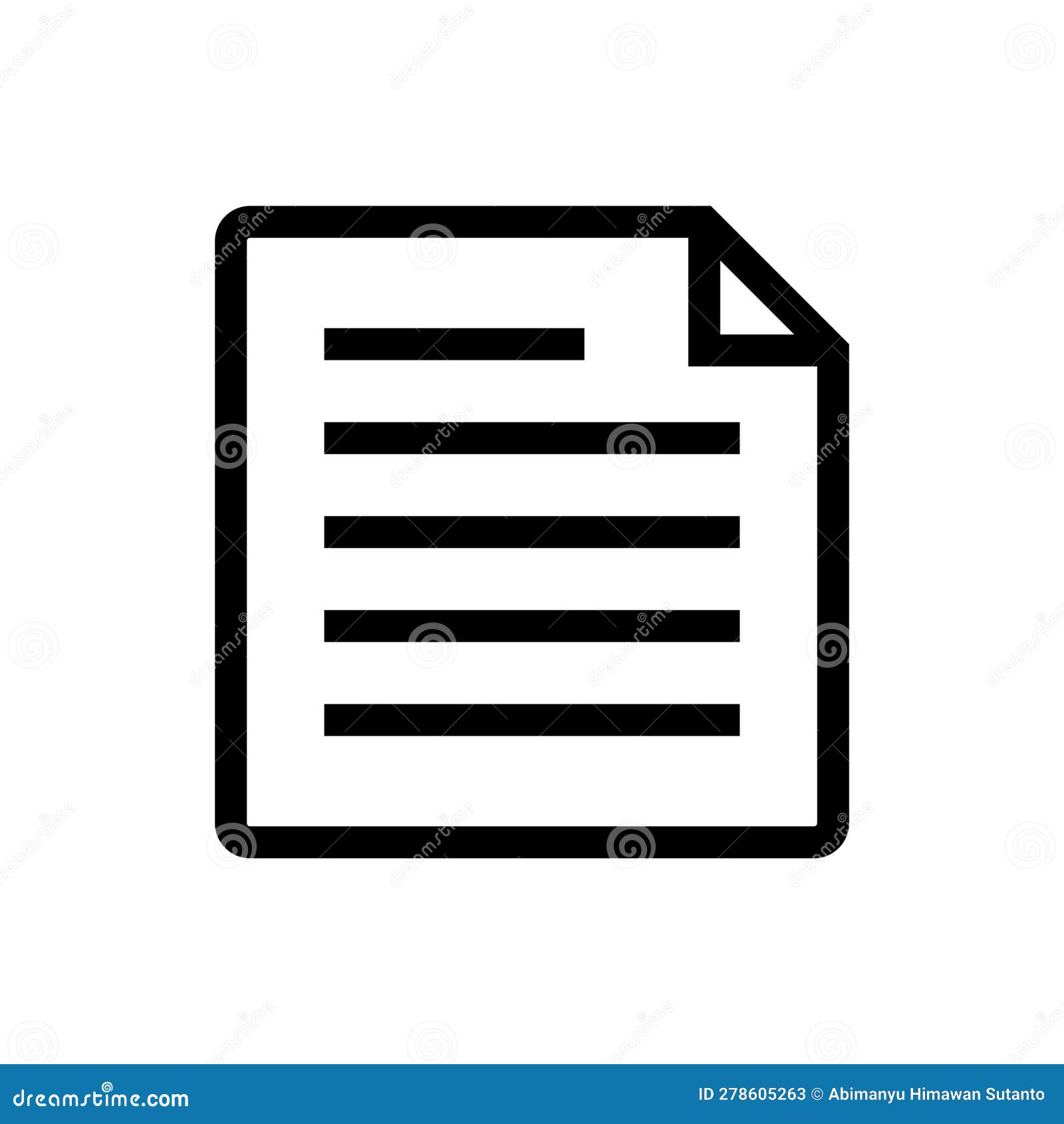 Paper icon vector stock vector. Illustration of paper - 278605263