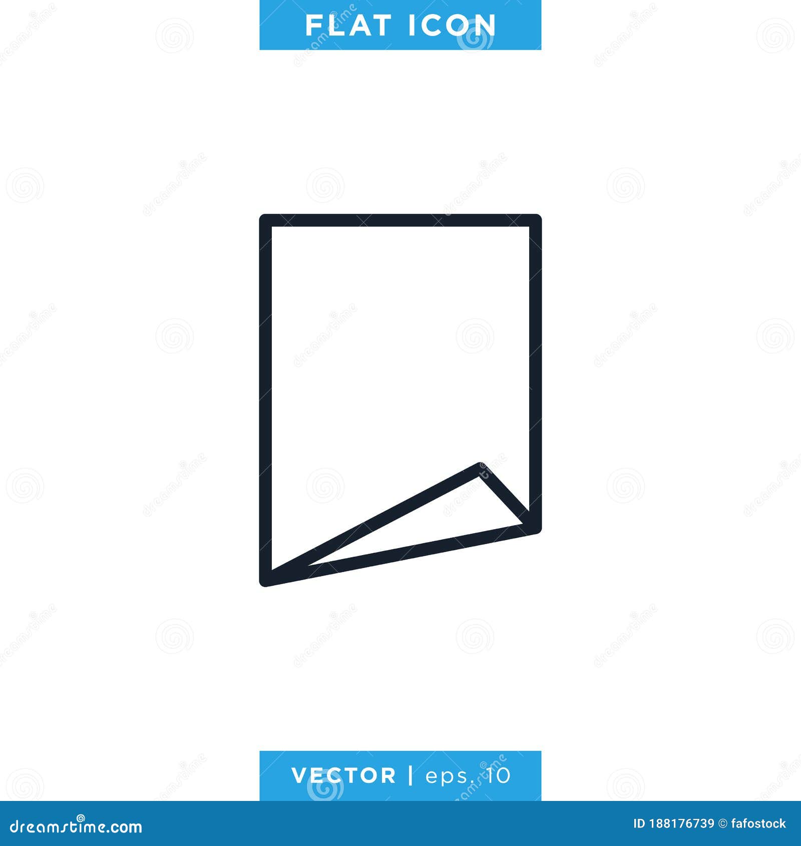 Paper Icon Vector Logo Design Template Stock Vector - Illustration of ...