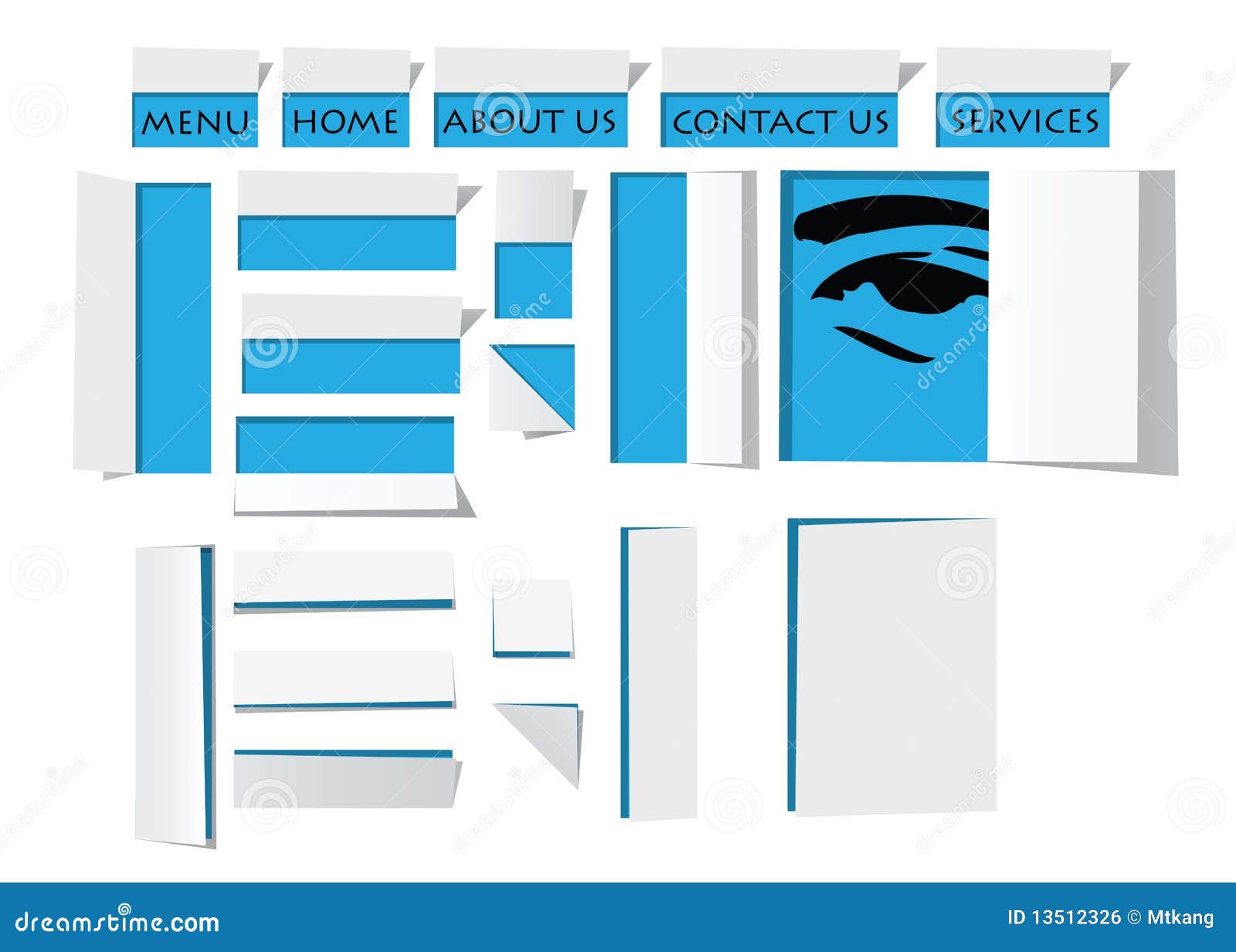 Paper icons stock vector. Illustration of label, creative - 13512326