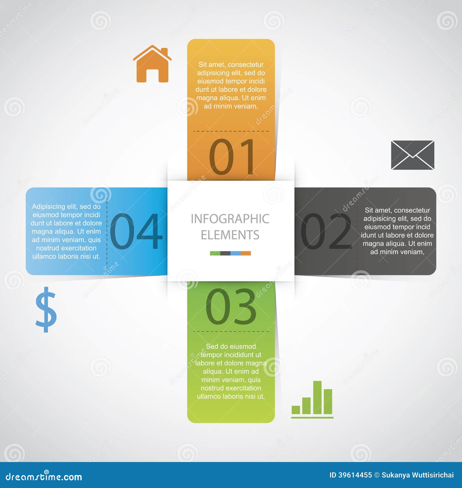 Paper Infographic stock vector. Illustration of seminar - 39614455