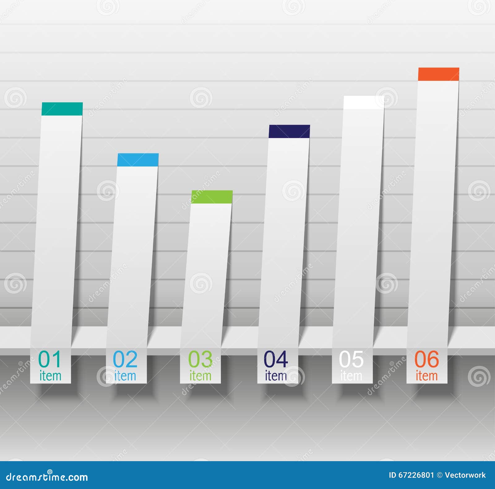 Paper Infographics For Presentation Of Numerical Data Cartoon Vector ...