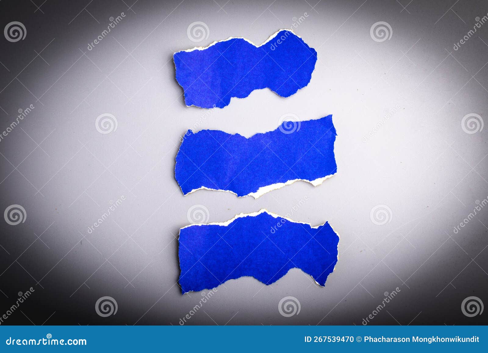 Paper for Inserting Blue Text on a Gray Background Stock Photo - Image ...