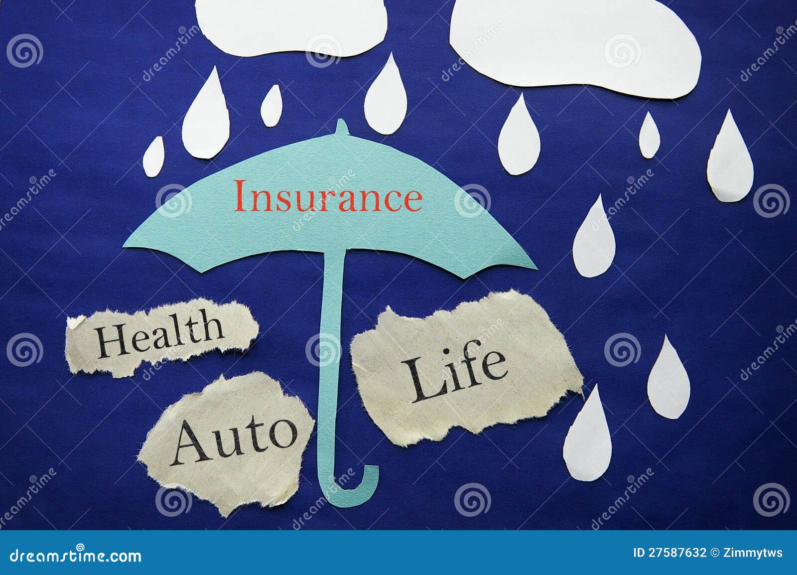 Paper insurance stock photo. Image of umbrella, concept - 27587632