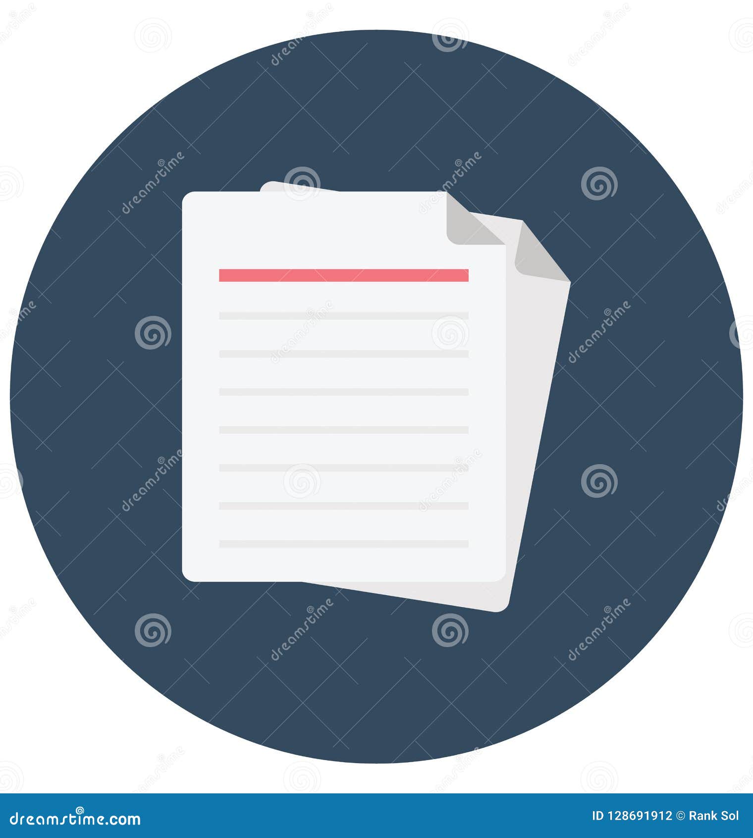 Paper Isolated Vector Icon that Can Be Easily Edit or Modified Stock ...