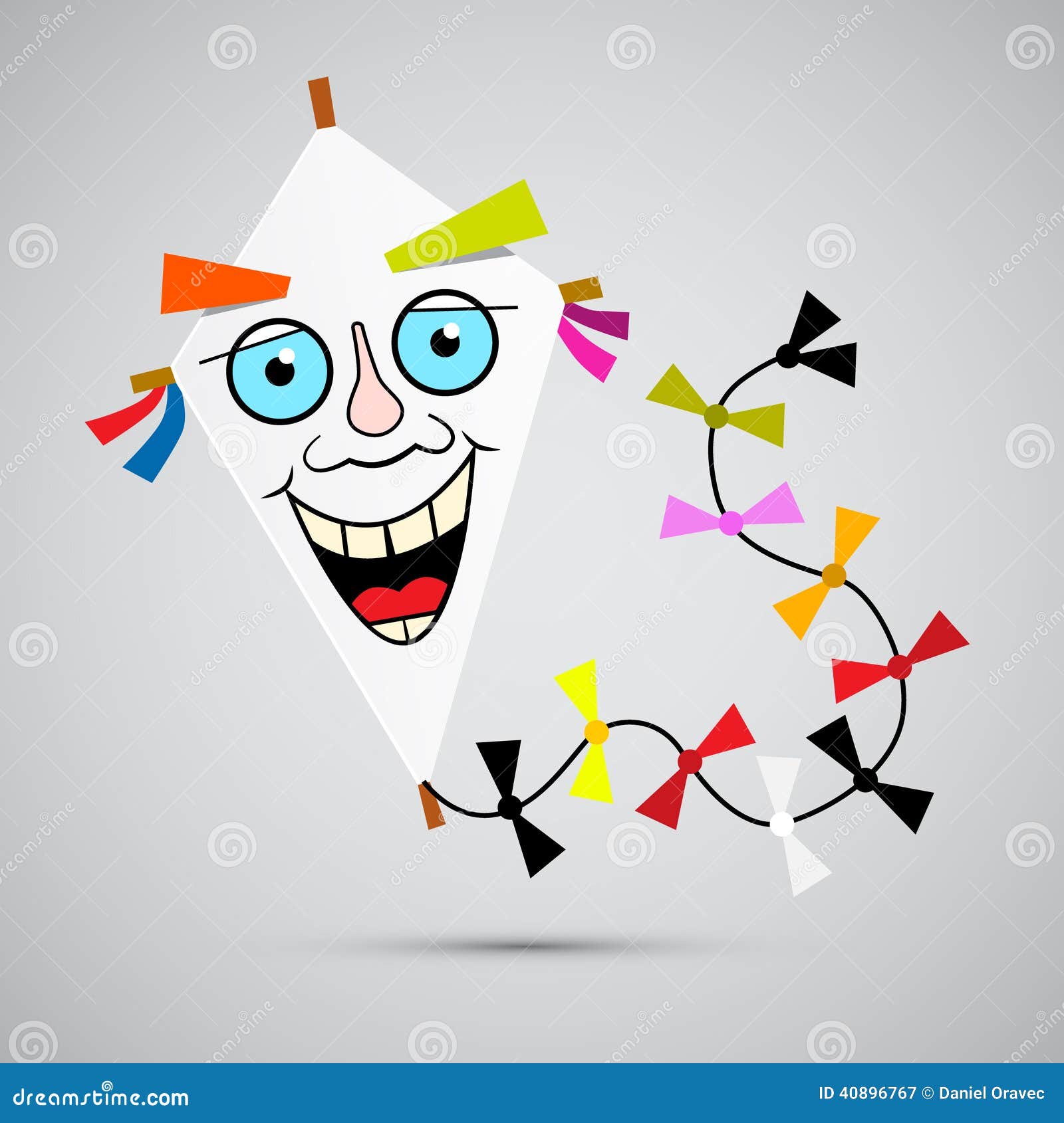 Paper Kite Illustration stock vector. Illustration of summer - 40896767