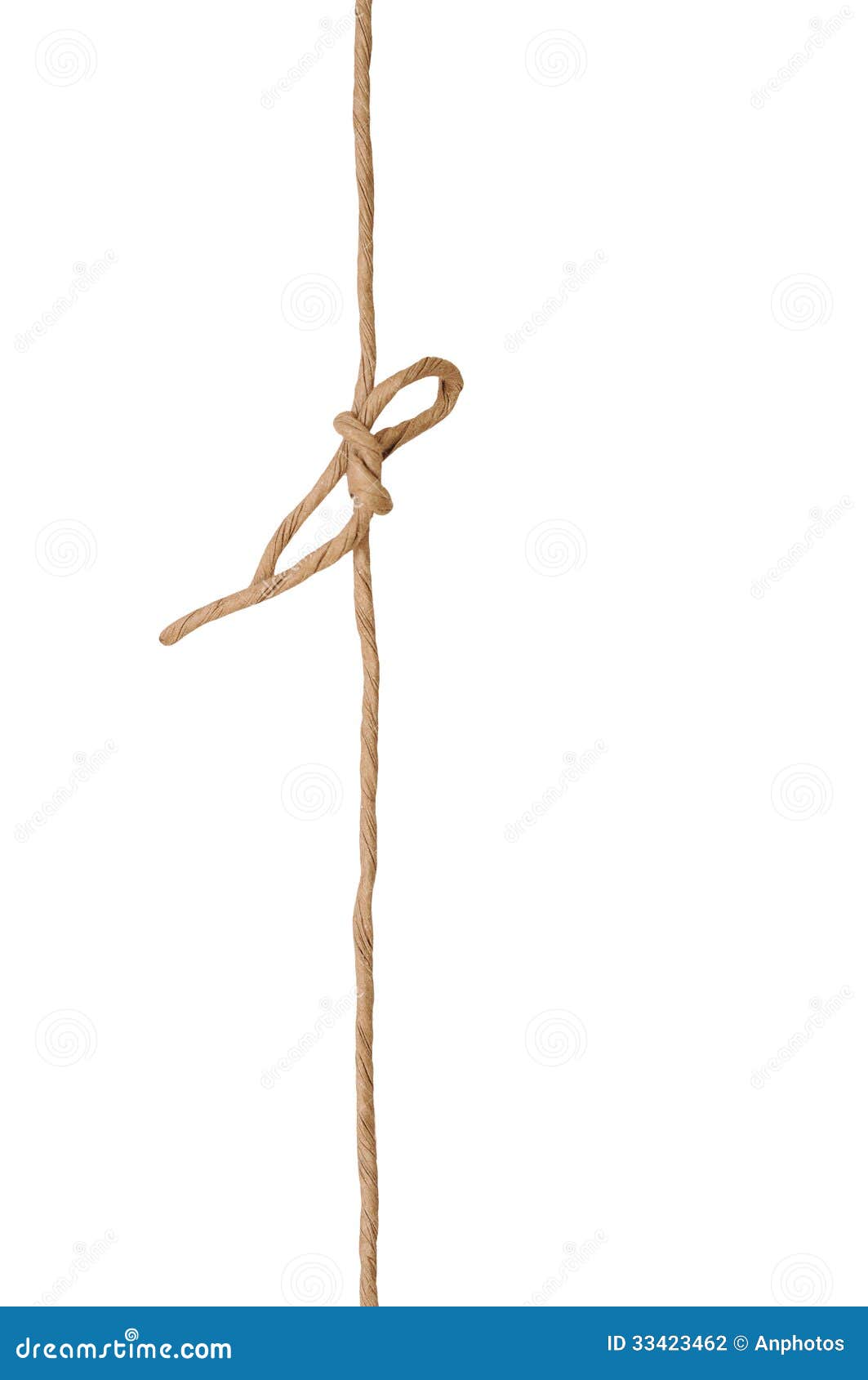 Paper knot stock photo. Image of single, textured, connection - 33423462