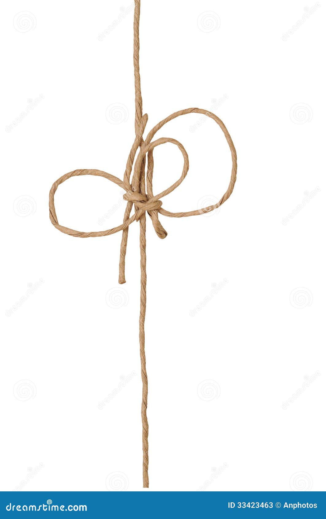 Paper knot stock image. Image of link, single, white - 33423463
