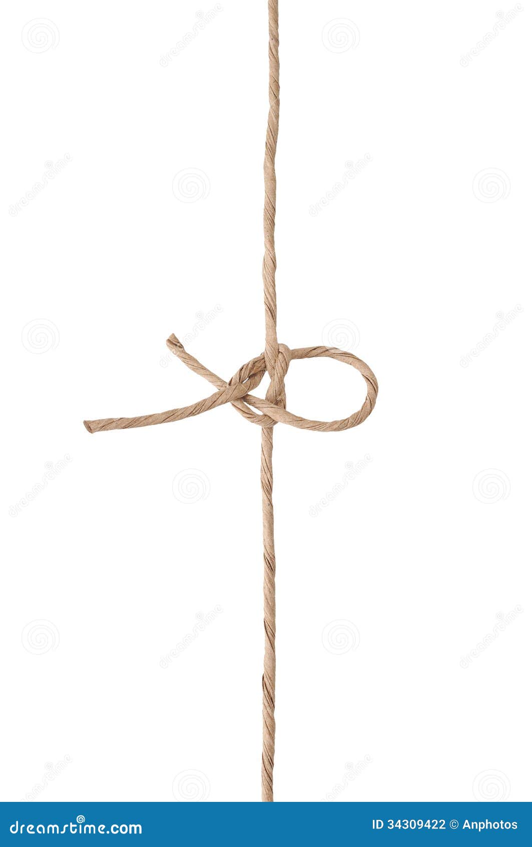 Paper knot stock photo. Image of white, twist, textile - 34309422