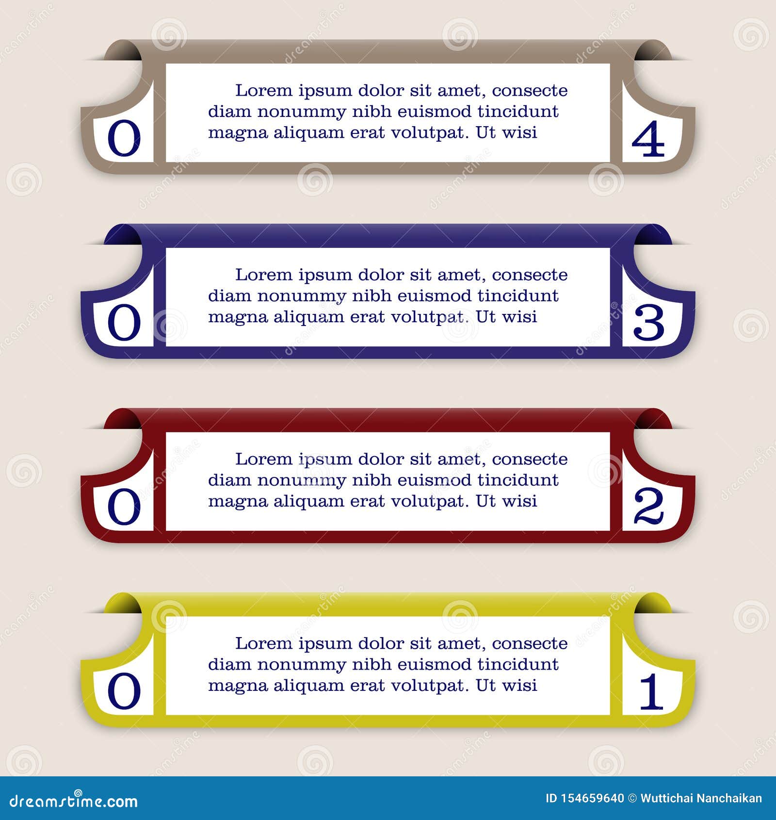 Paper label stock vector. Illustration of copy, corner - 154659640