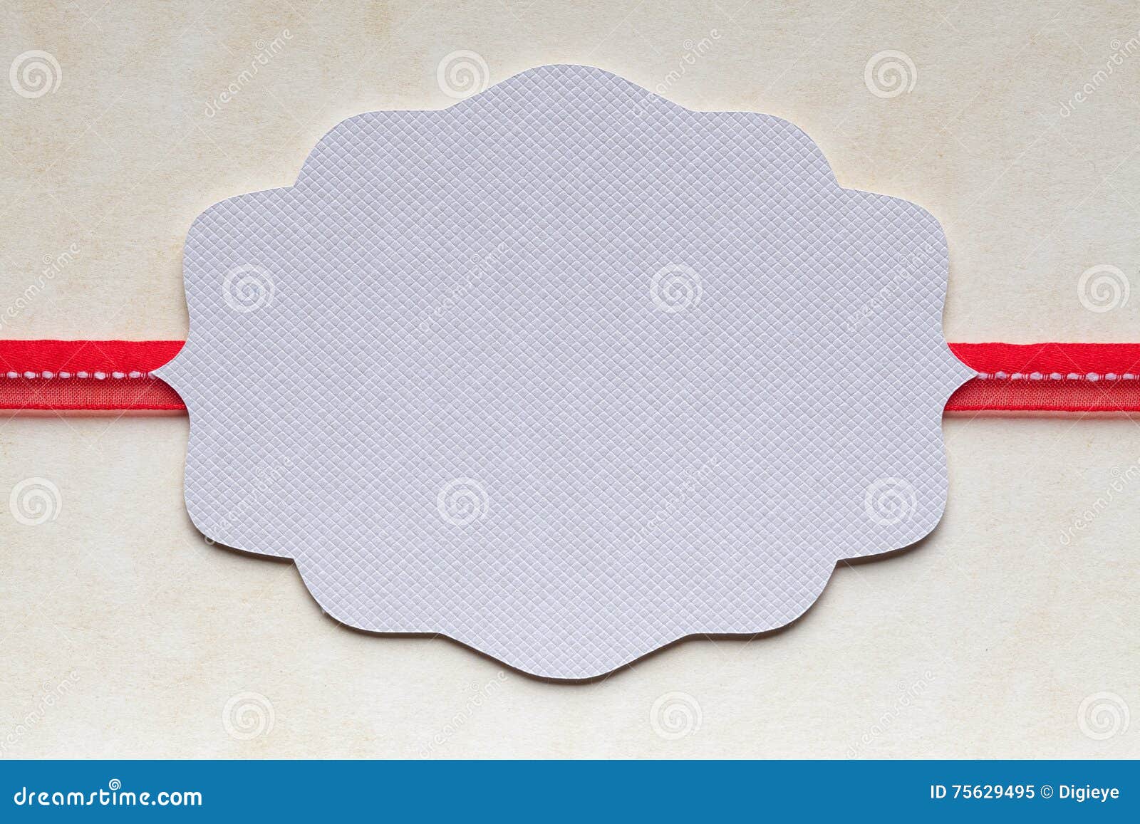 Paper Label on Paper Background Stock Image - Image of paint, abstract ...