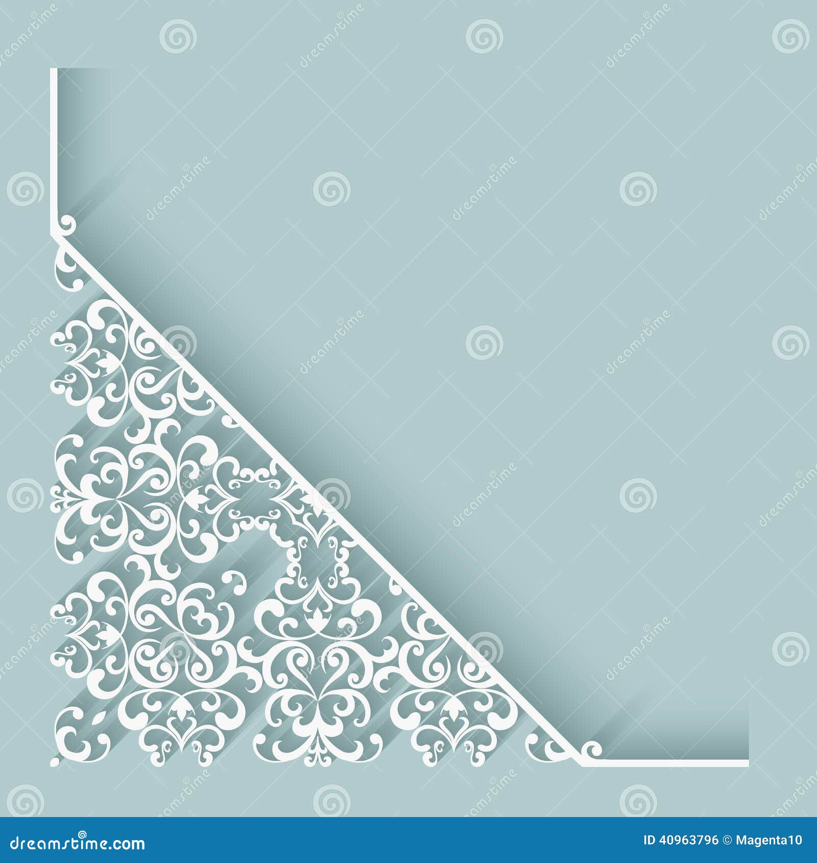 Lace Corner. Clip Art. Vector Illustration | CartoonDealer.com #72552010