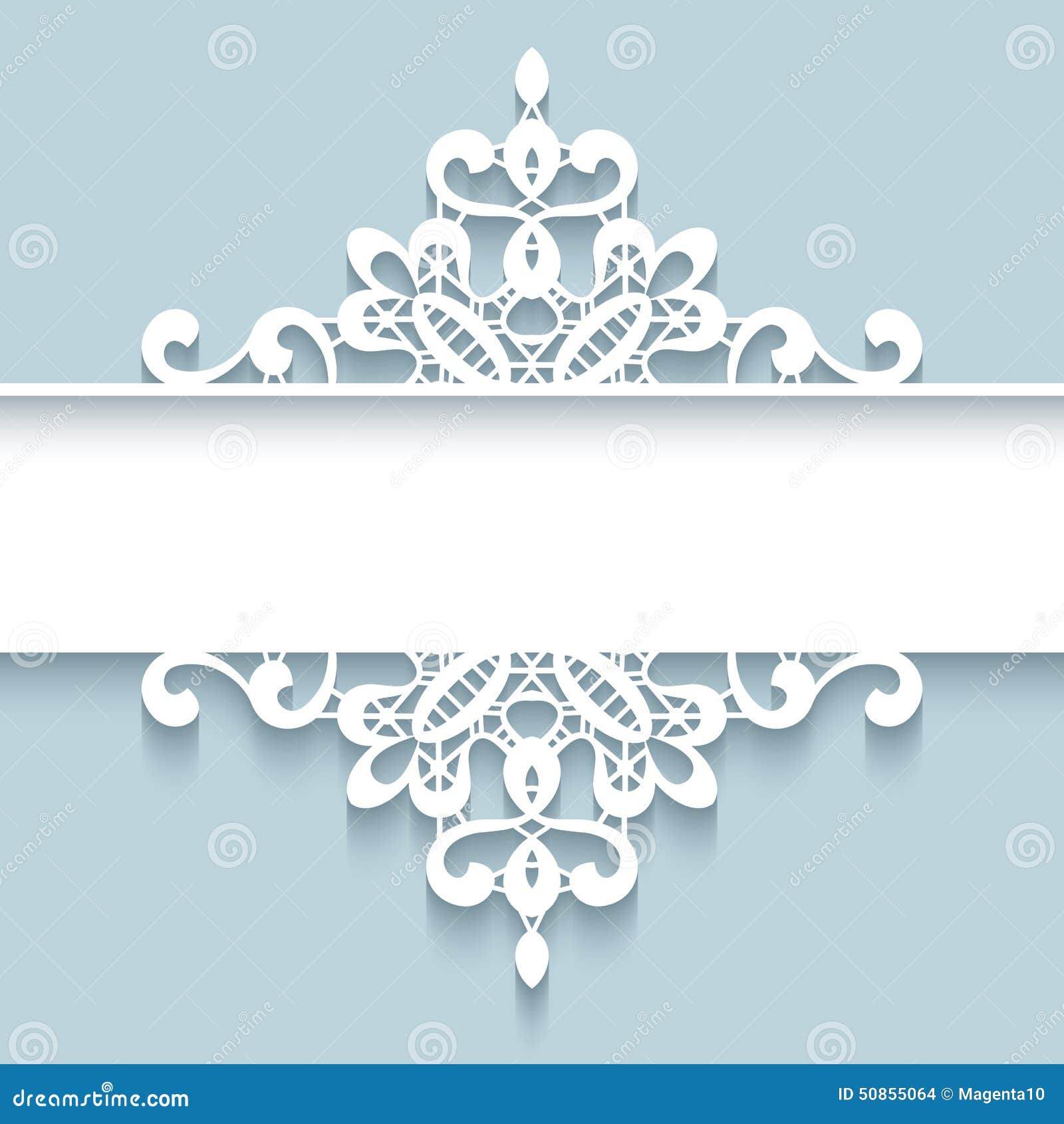 Paper lace divider frame stock vector. Illustration of curly - 50855064
