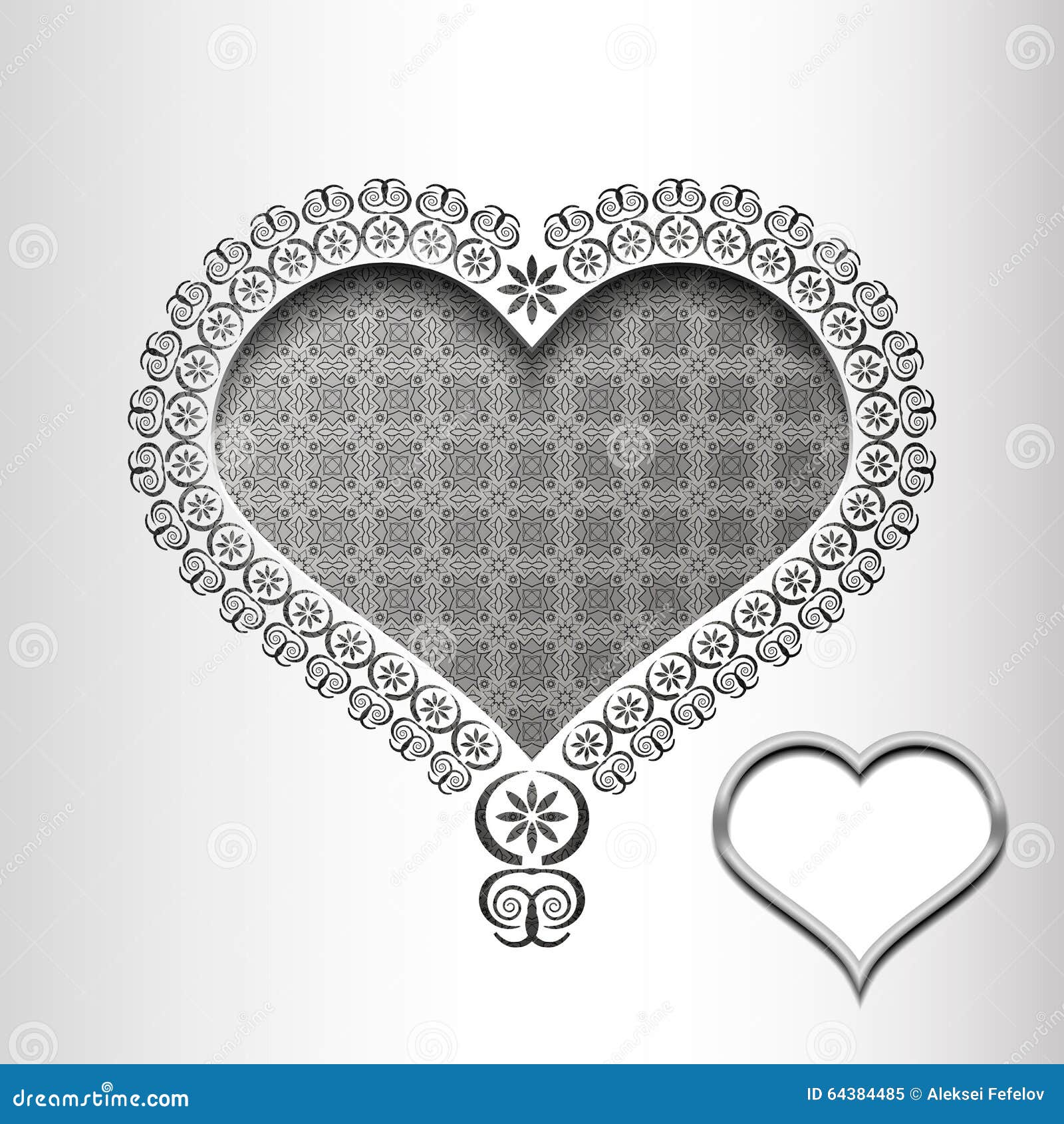 Paper lace greeting card stock vector. Illustration of paper - 64384485