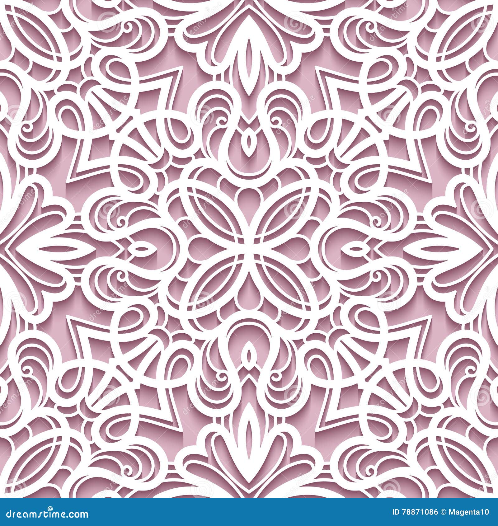 Paper Lace Texture, Seamless Pattern Vector Illustration ...