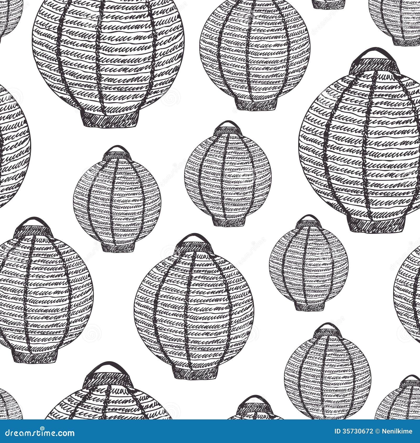 Paper Lanterns background stock vector. Illustration of decoration ...