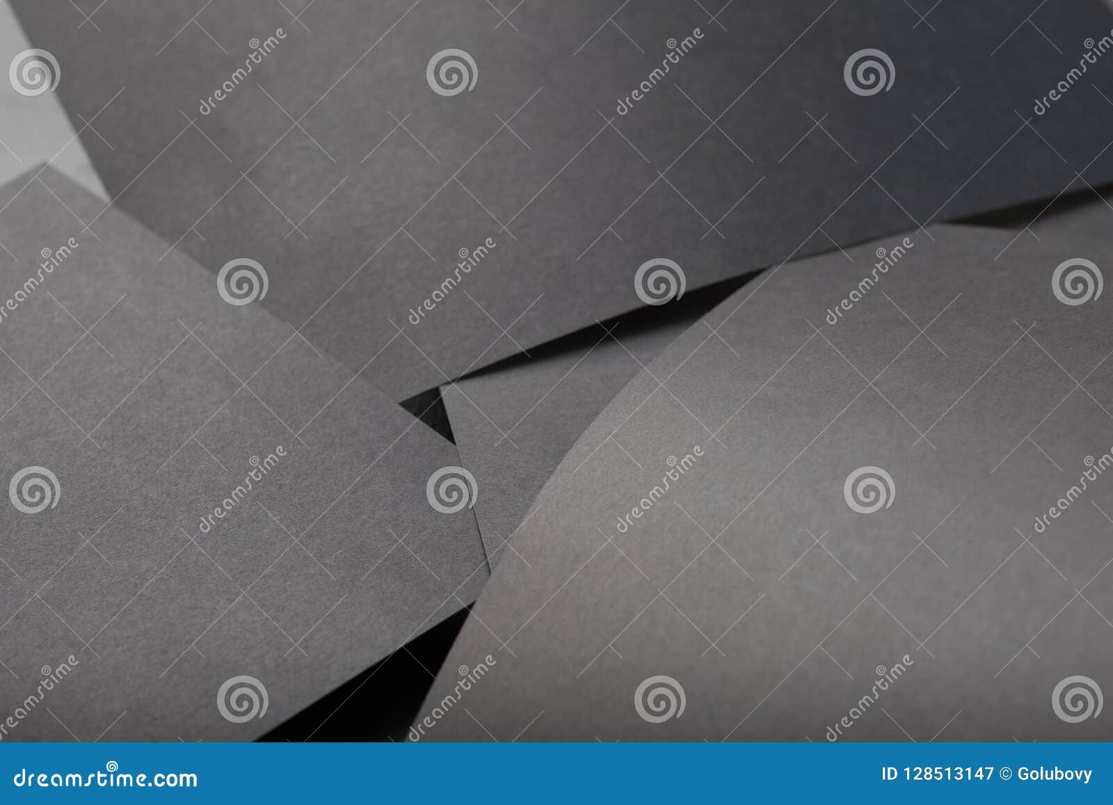 Paper Layers Curved Abstract Black Sheets Layout Stock Image - Image of ...