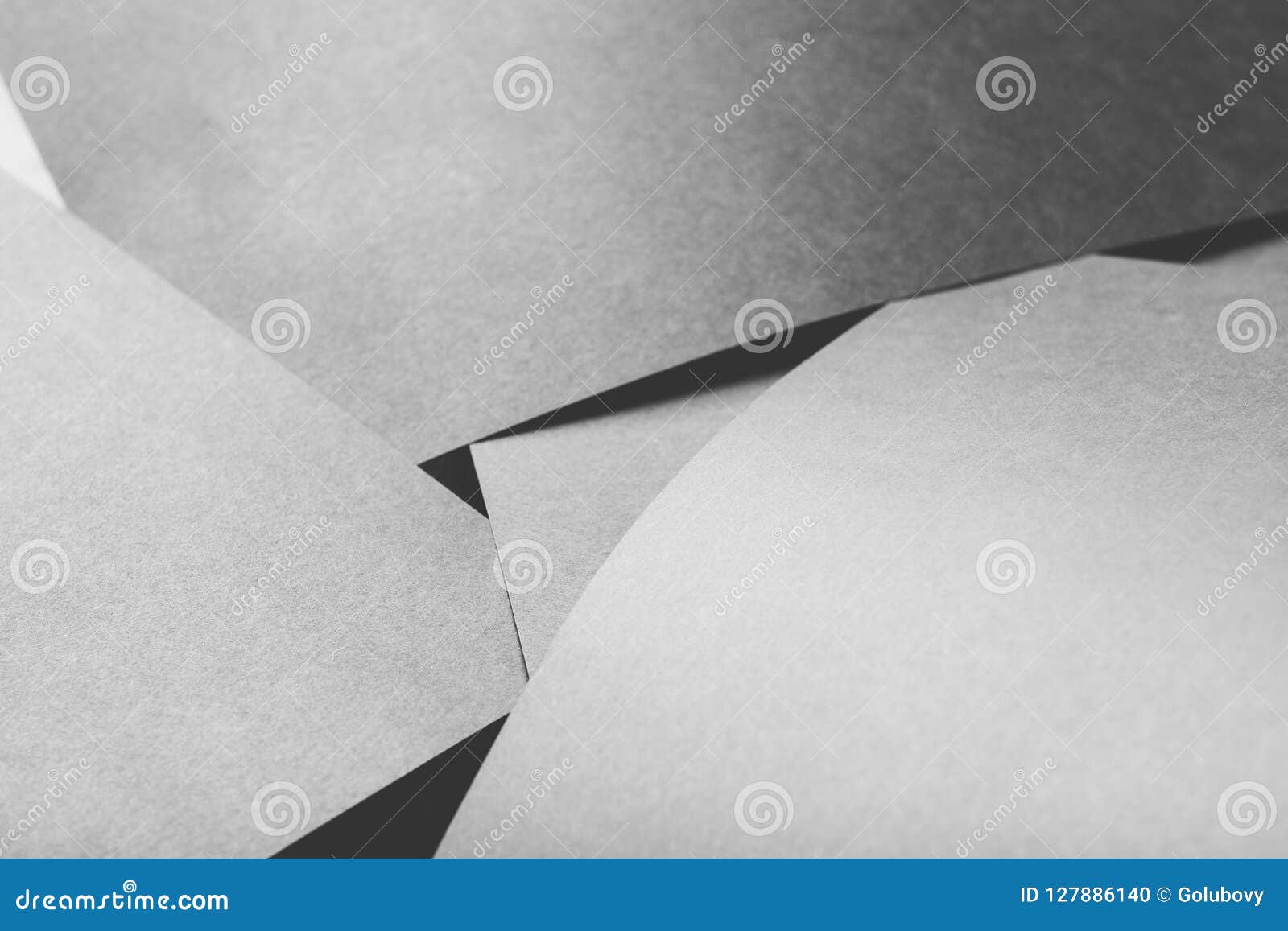 Paper Layers Curved Abstract Gray Sheets Layout Stock Photo - Image of ...