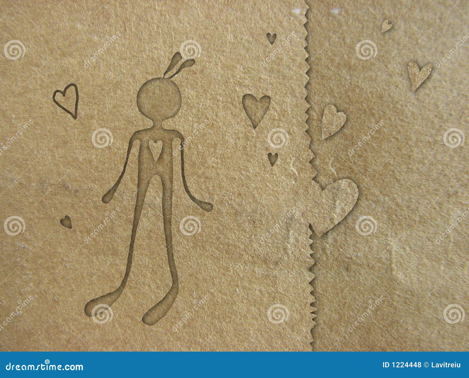 Paper in love stock illustration. Illustration of creative - 1224448