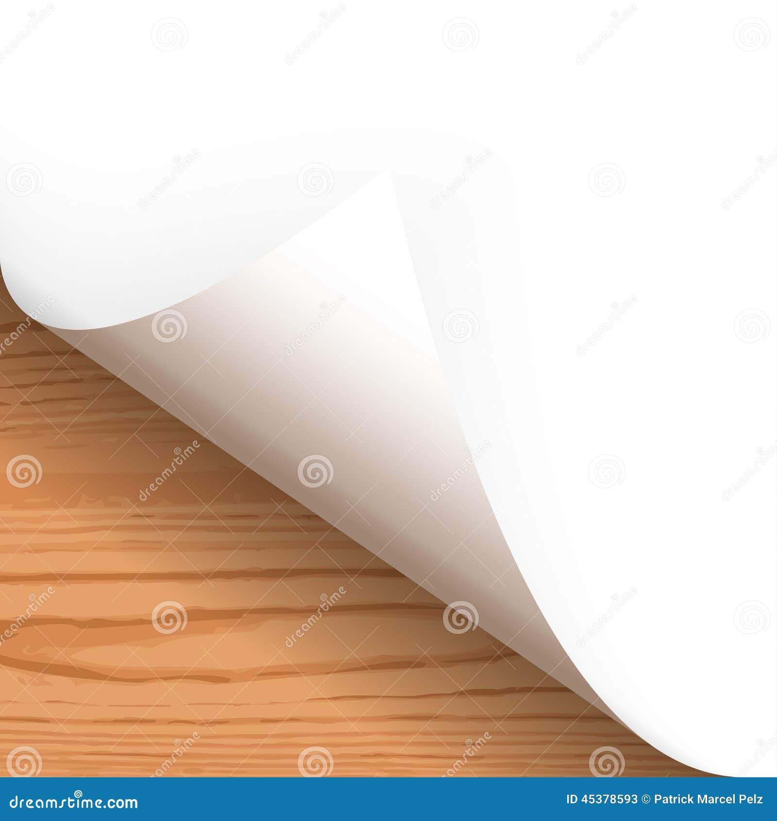 Paper Lower Left Corner Wood Stock Vector - Illustration of graphic ...