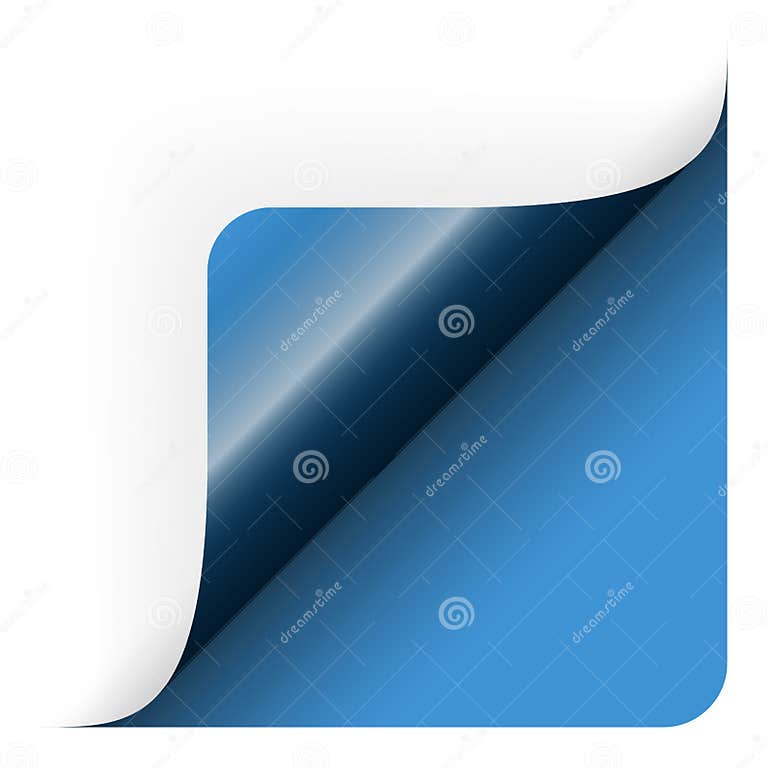 Paper lower right corner stock vector. Illustration of sticker - 144691108