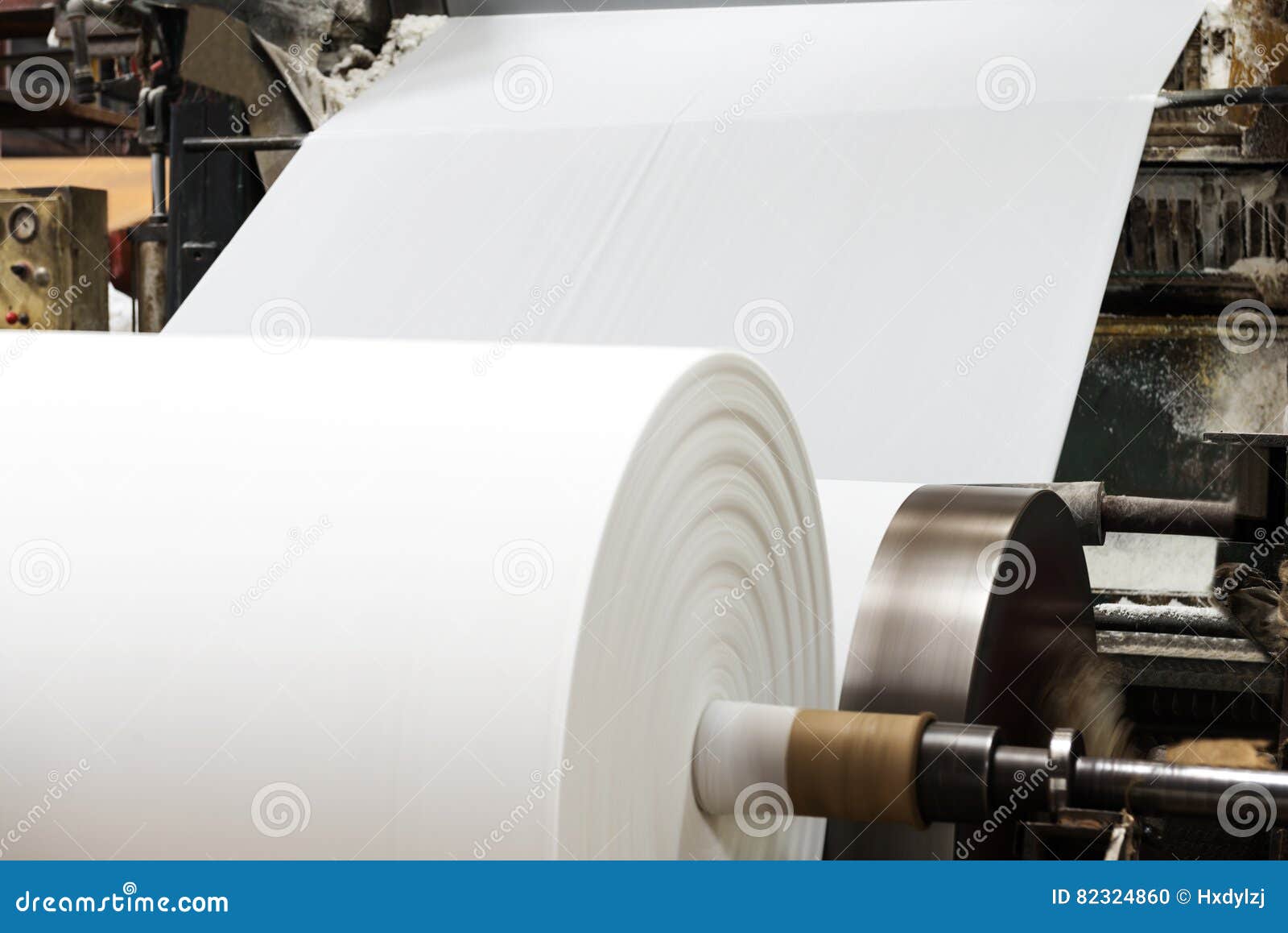 The Paper Machine in the Factory Stock Photo - Image of indoor ...