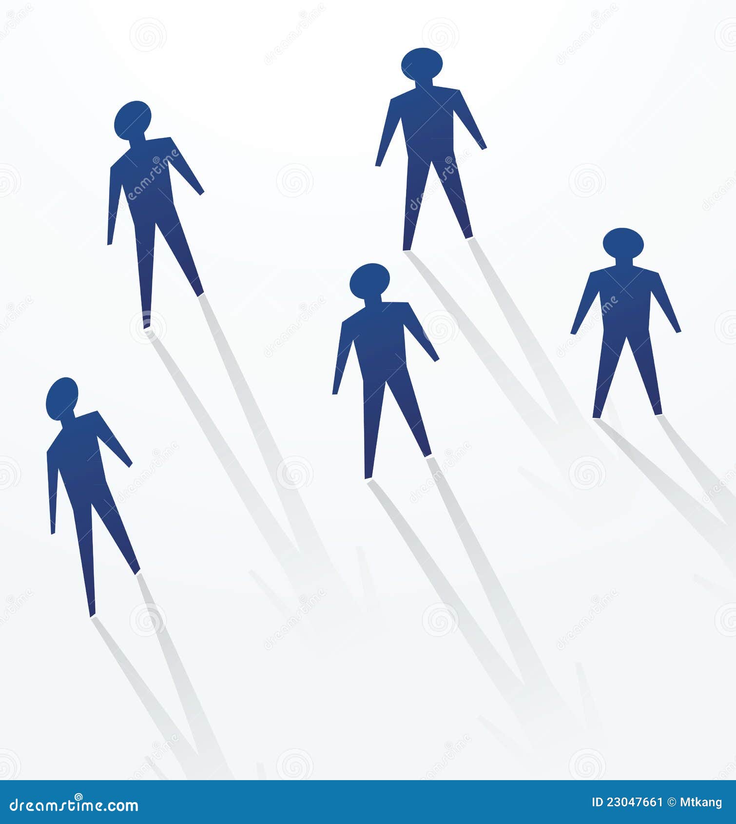 Paper man stock illustration. Illustration of shadow - 23047661