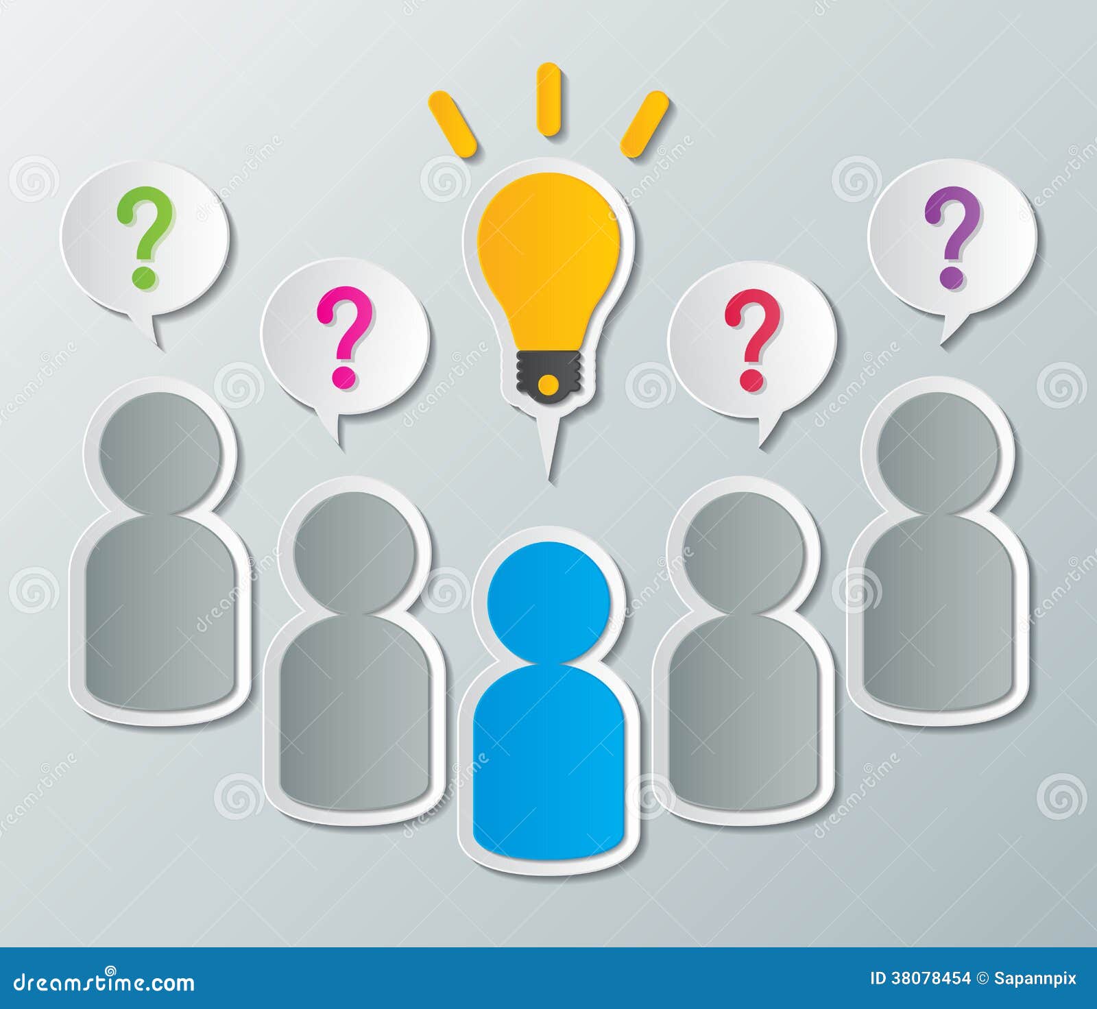 Paper man stock vector. Illustration of design, info - 38078454