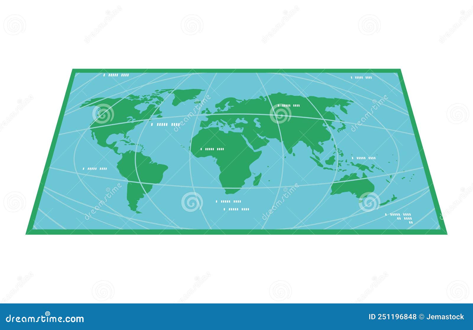 Paper map with earth stock vector. Illustration of journey - 251196848