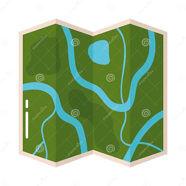 Paper map guide stock vector. Illustration of explore - 273157965