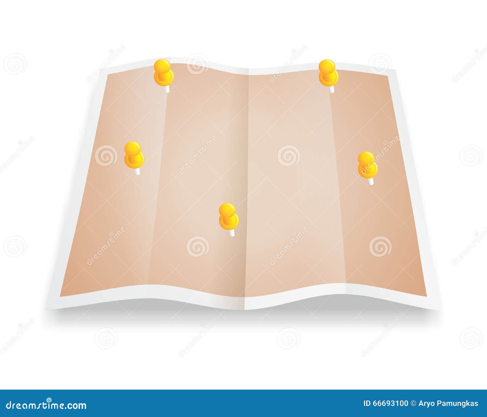 Paper map logo stock illustration. Illustration of roadmap - 66693100