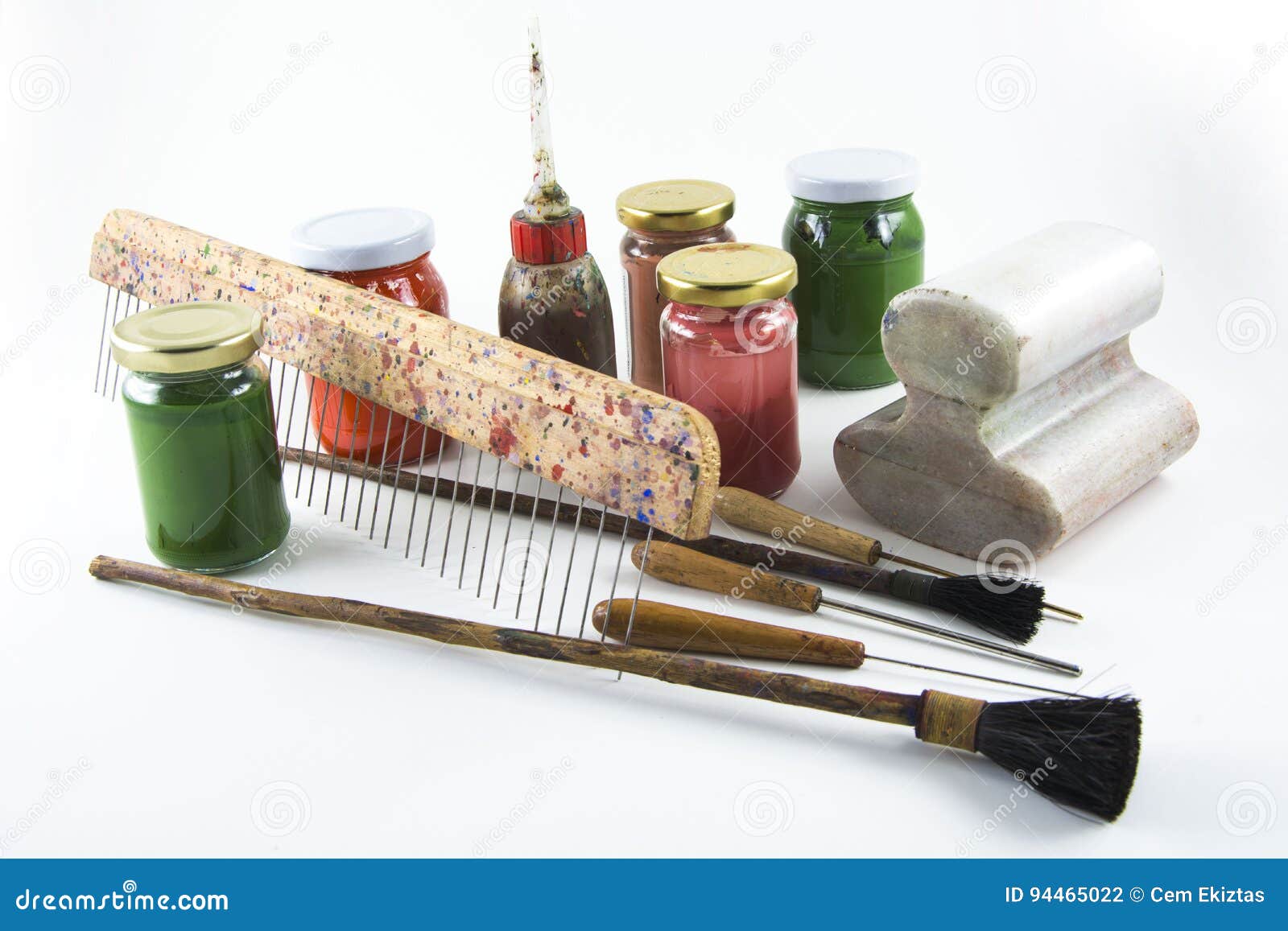 Paper marbling tools stock photo. Image of battal, serpme - 94465022