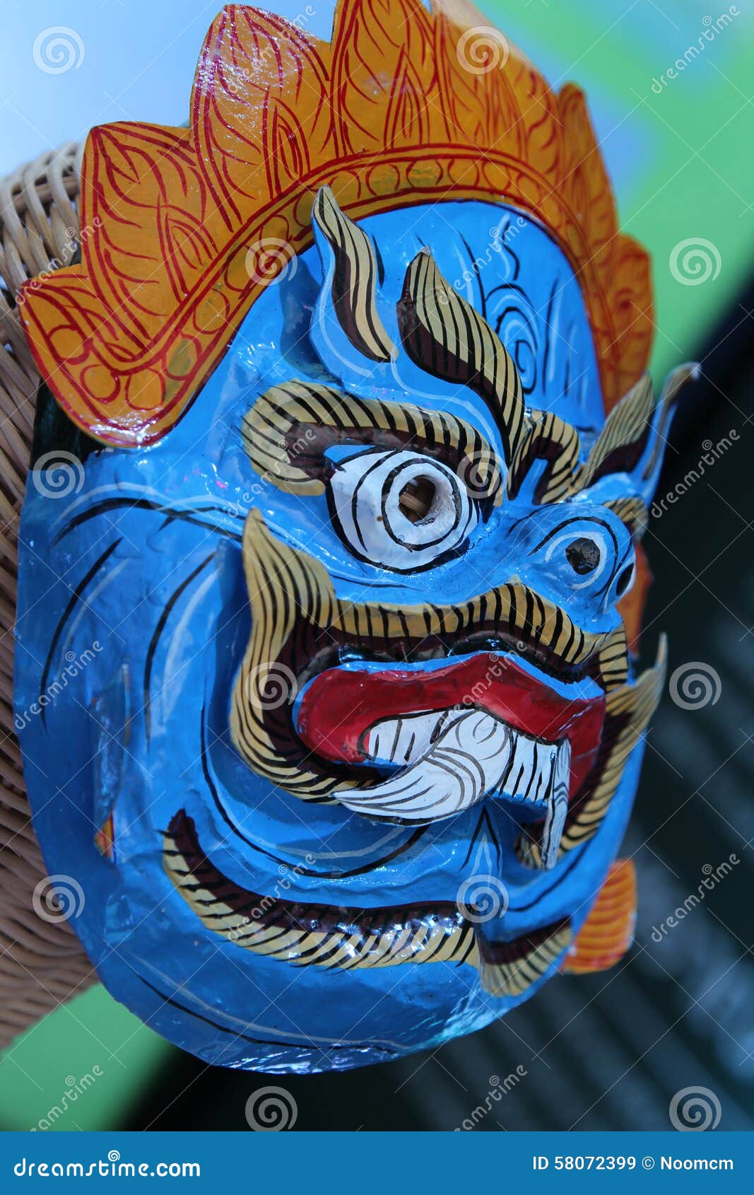 Paper mask stock image. Image of east, handicraft, culture - 58072399