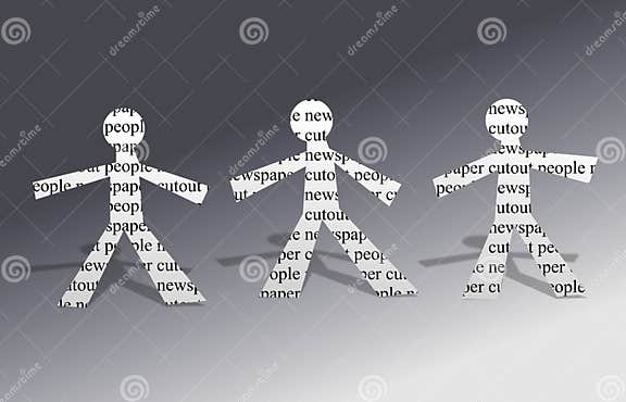 Paper Men stock illustration. Illustration of illustrations - 48293