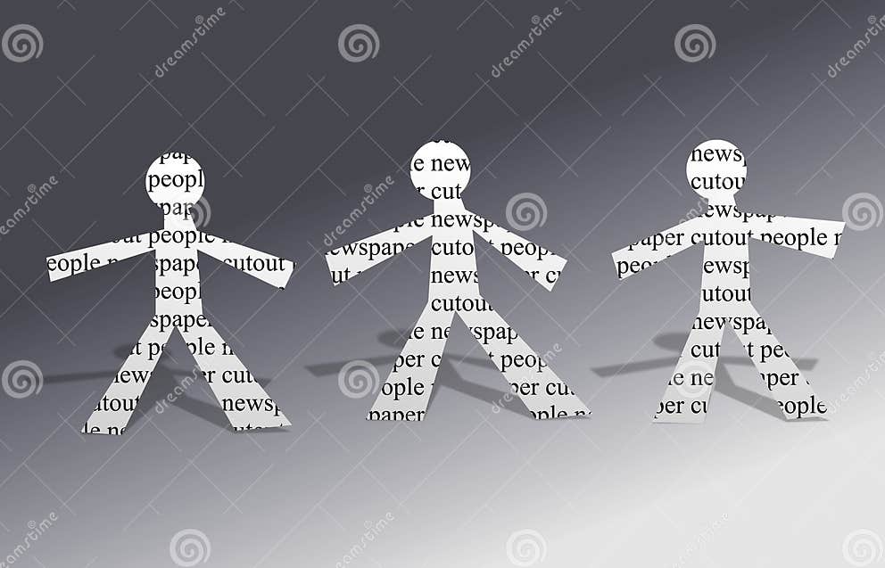 Paper Men stock illustration. Illustration of illustrations - 48293