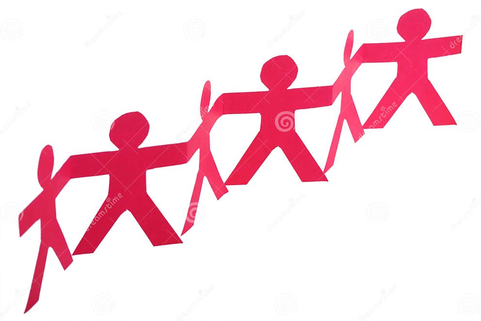 Paper Men stock image. Image of hands, white, standing - 6775251